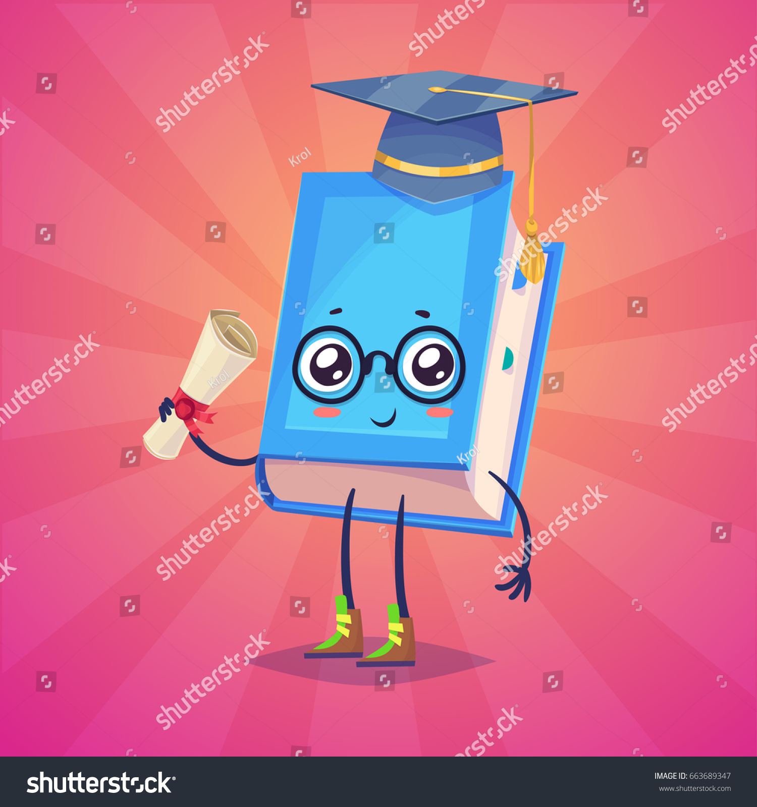 Book Characters Vector Cute Cartoons 库存矢量图（免版税）663689347 | Shutterstock
