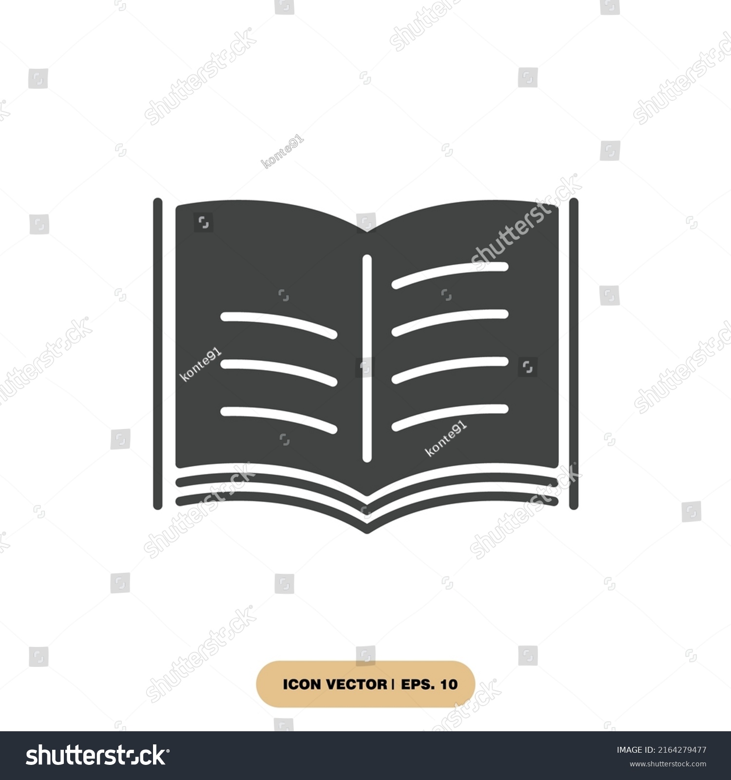 Book Icons Symbol Vector Elements Infographic Stock Vector (Royalty ...