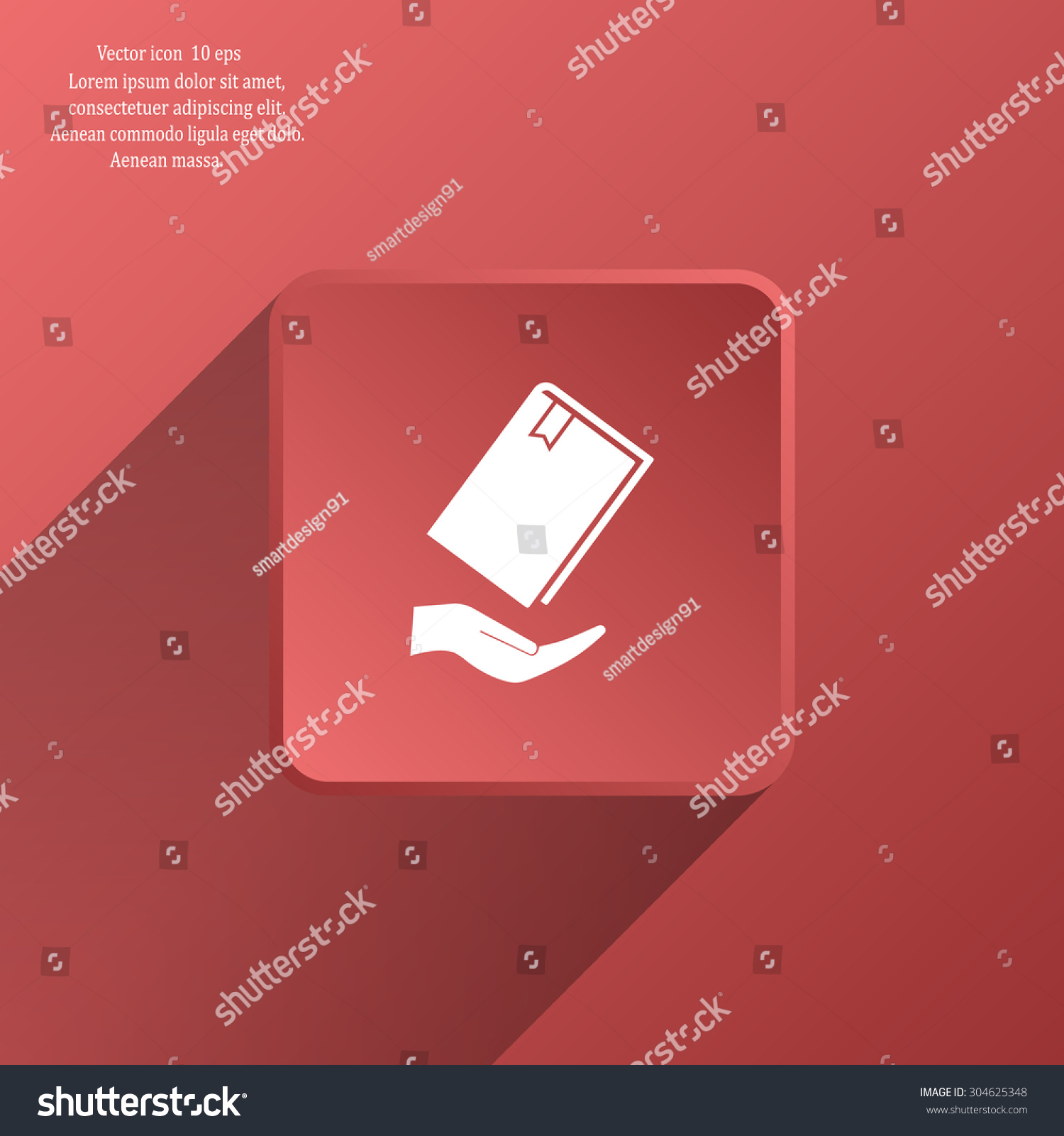 Book Hand Vector Illustration Stock Vector (Royalty Free) 304625348 ...