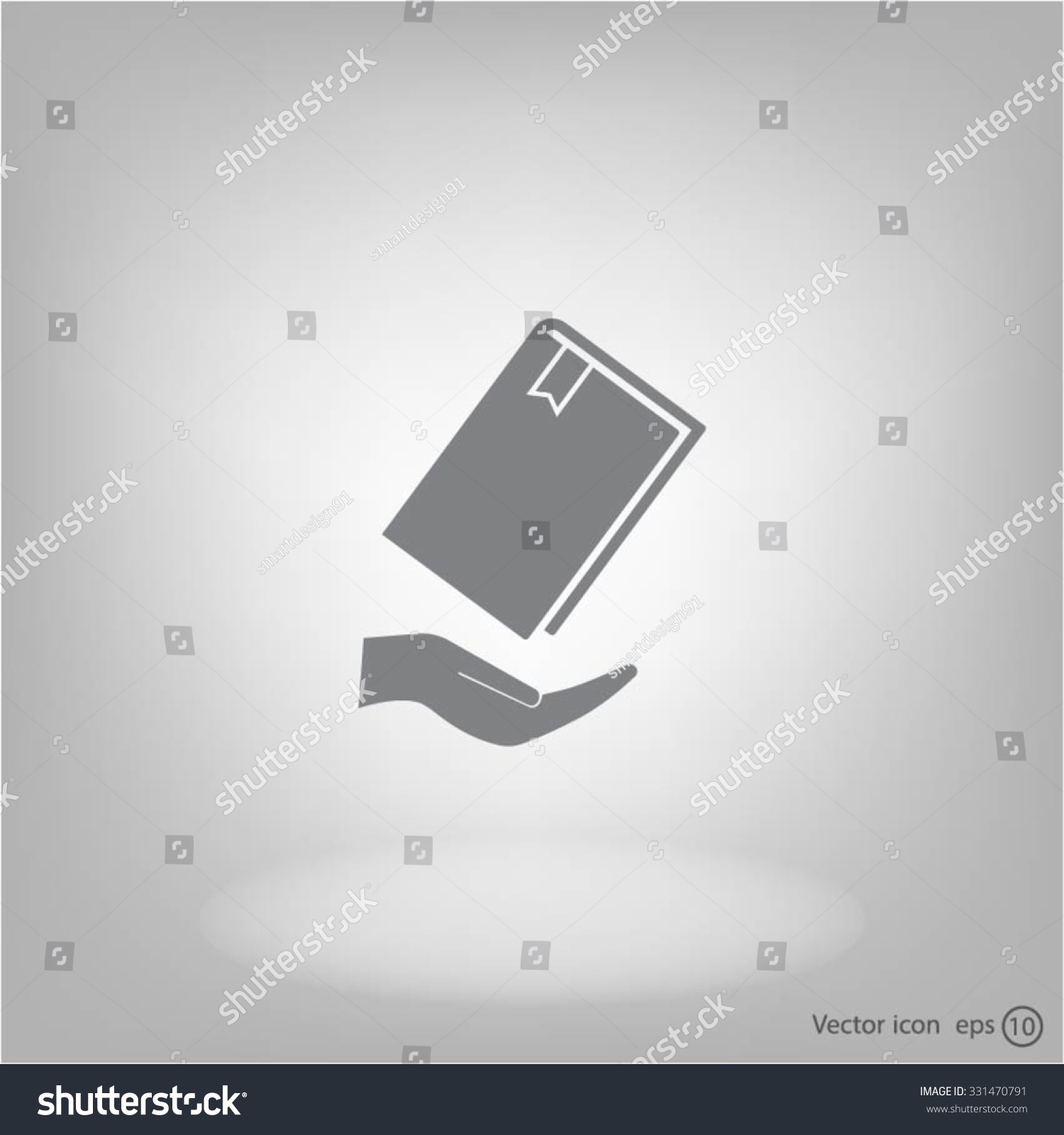 Book Hand Vector Illustration Stock Vector (Royalty Free) 331470791 ...