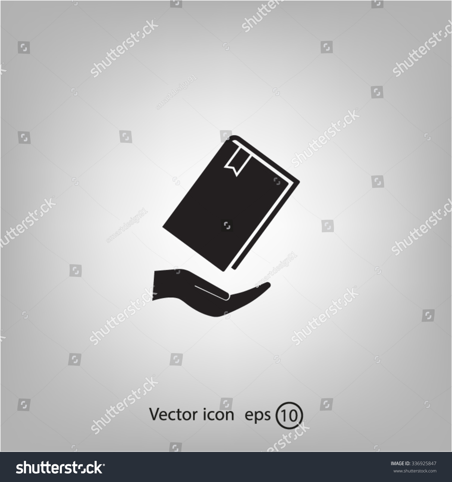 Book Hand Vector Illustration Stock Vector (Royalty Free) 336925847 ...