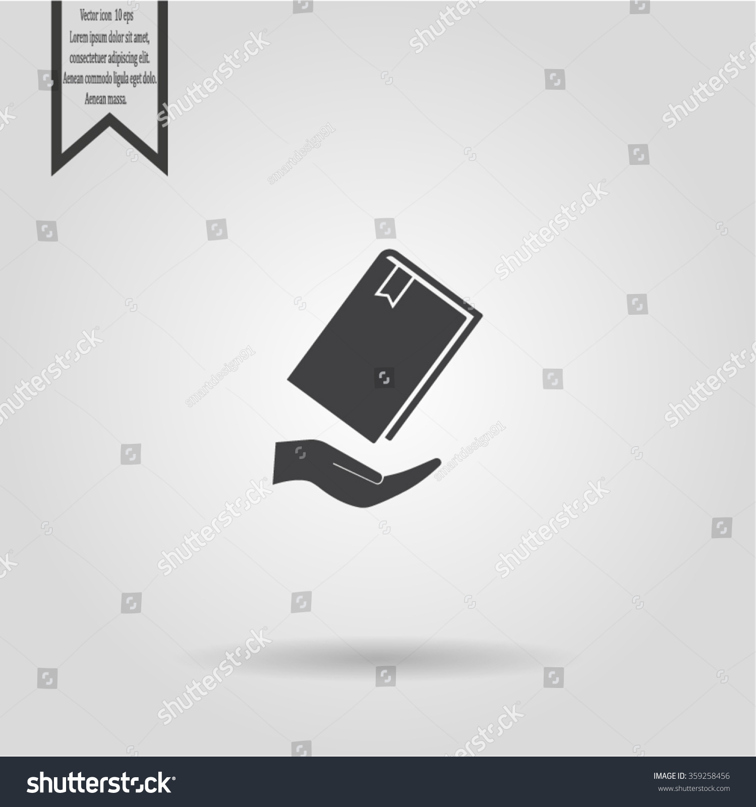 Book Hand Vector Illustration Stock Vector (Royalty Free) 359258456 ...