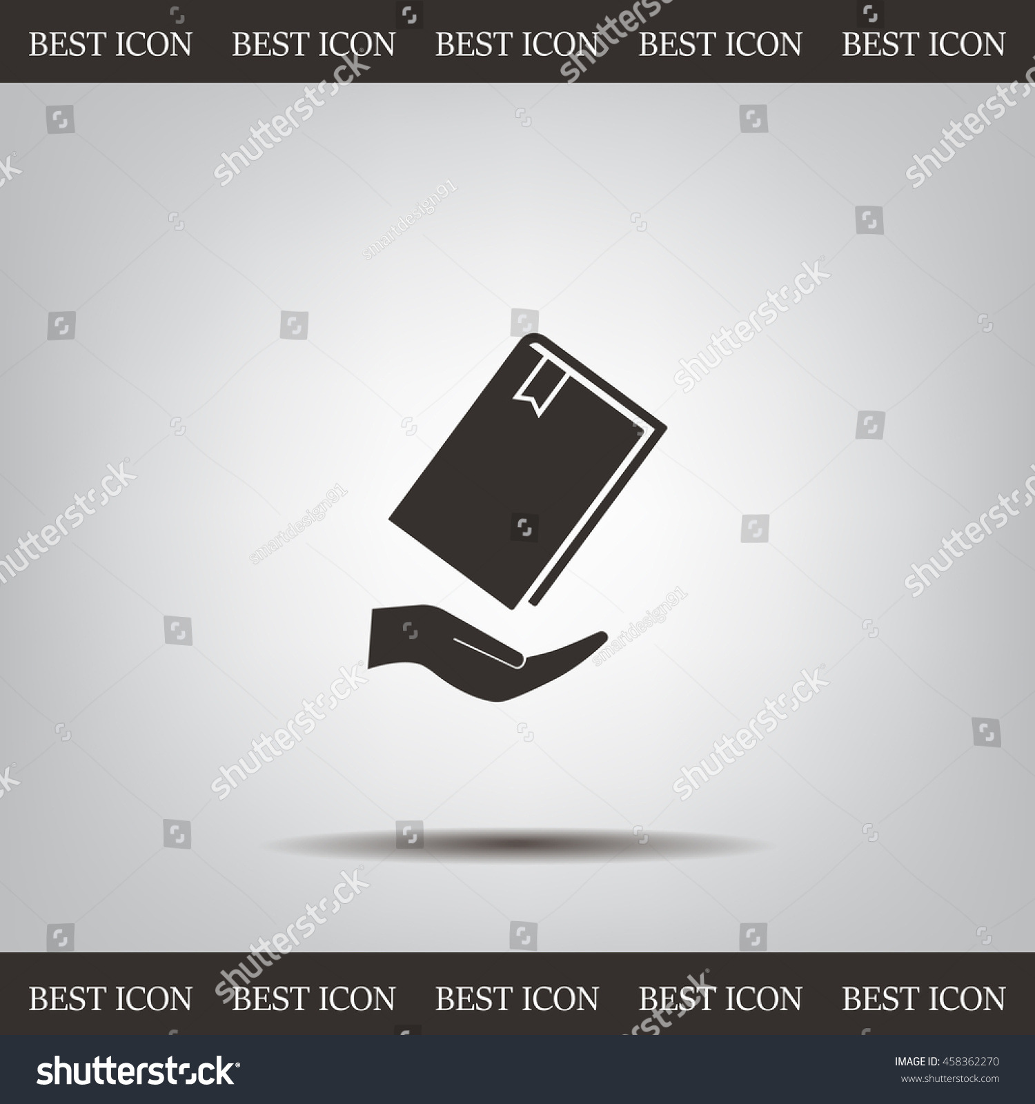Book Hand Vector Illustration Stock Vector (Royalty Free) 458362270 ...