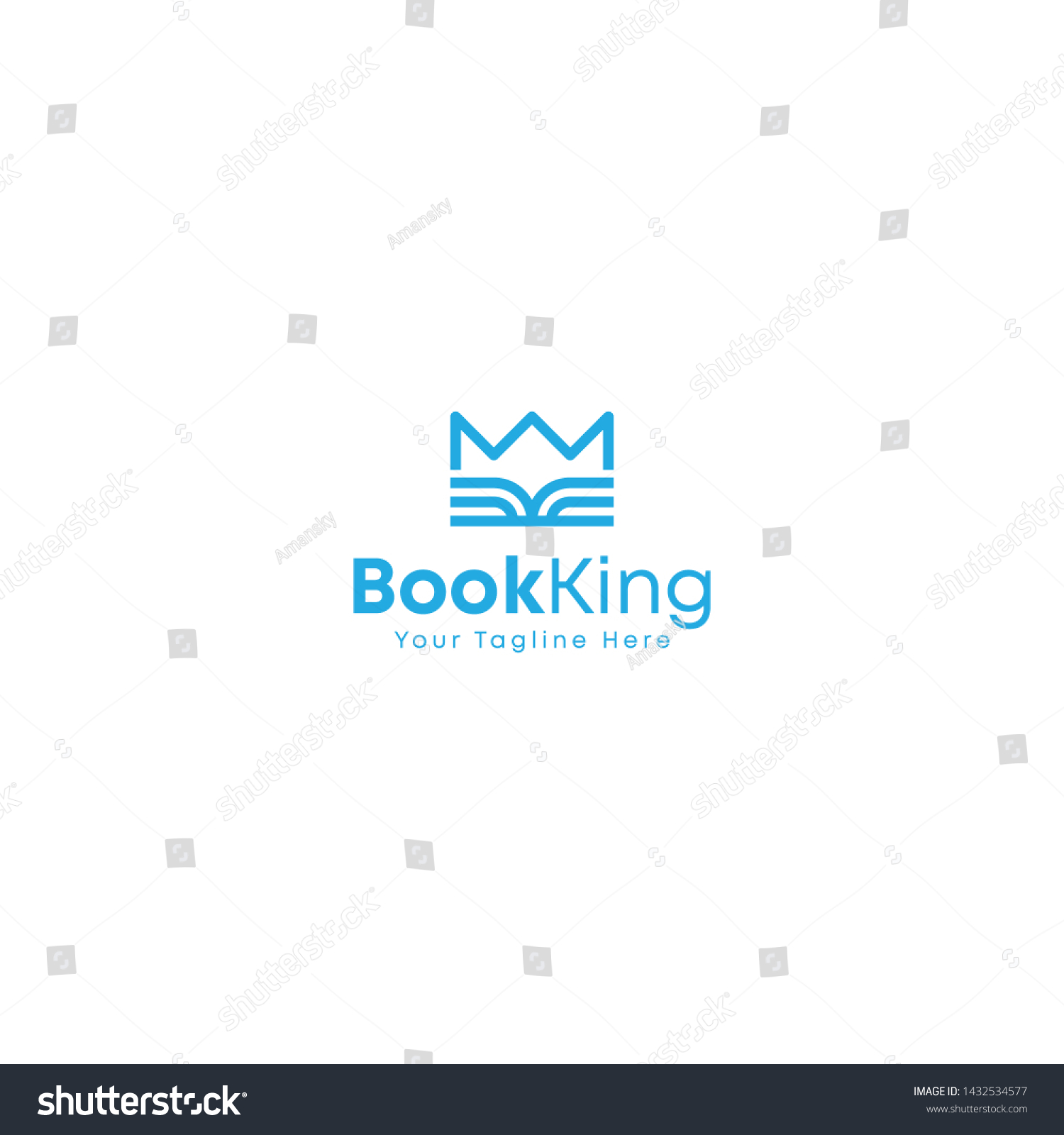 Book King Logo Vector Logos Icon: vector de stock (libre de regalías ...