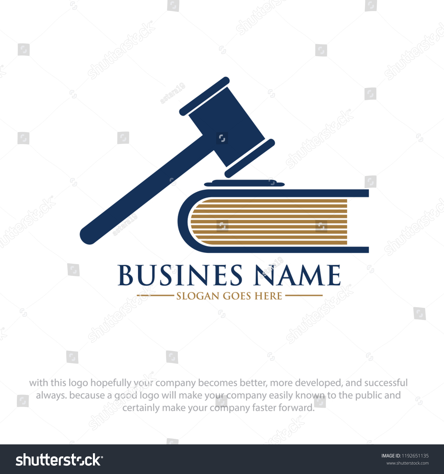 Book Law Logo Designs: vector de stock (libre de regalías) 1192651135