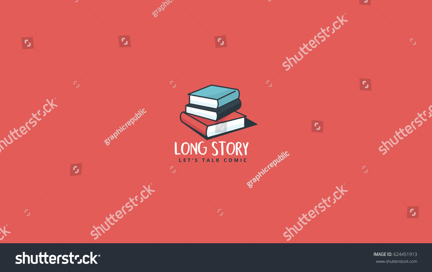Kitap Logosu Stok Vektör (Telifsiz) 624451913 | Shutterstock
