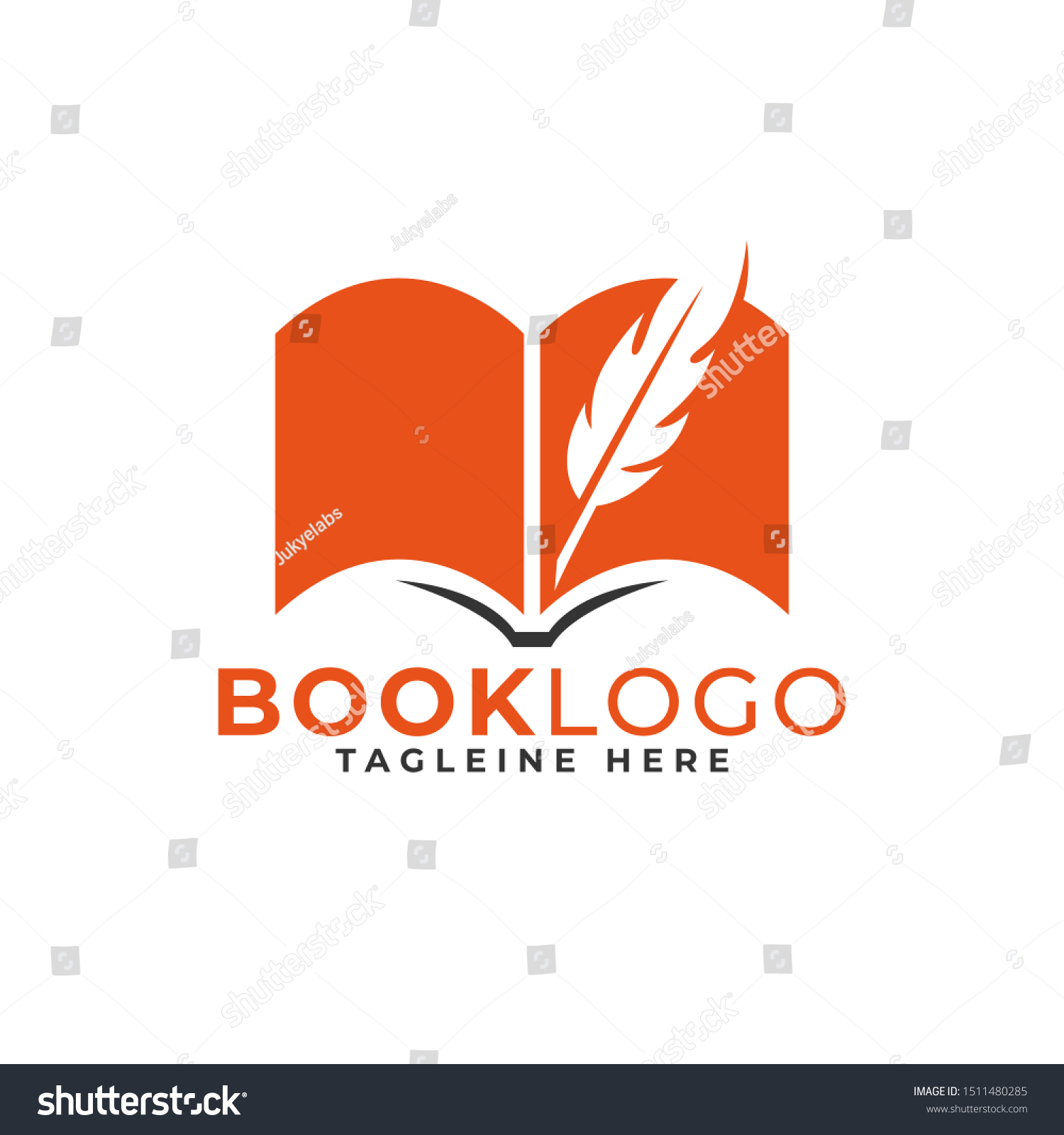 Book Logo Design Vector Stock: vector de stock (libre de regalías ...