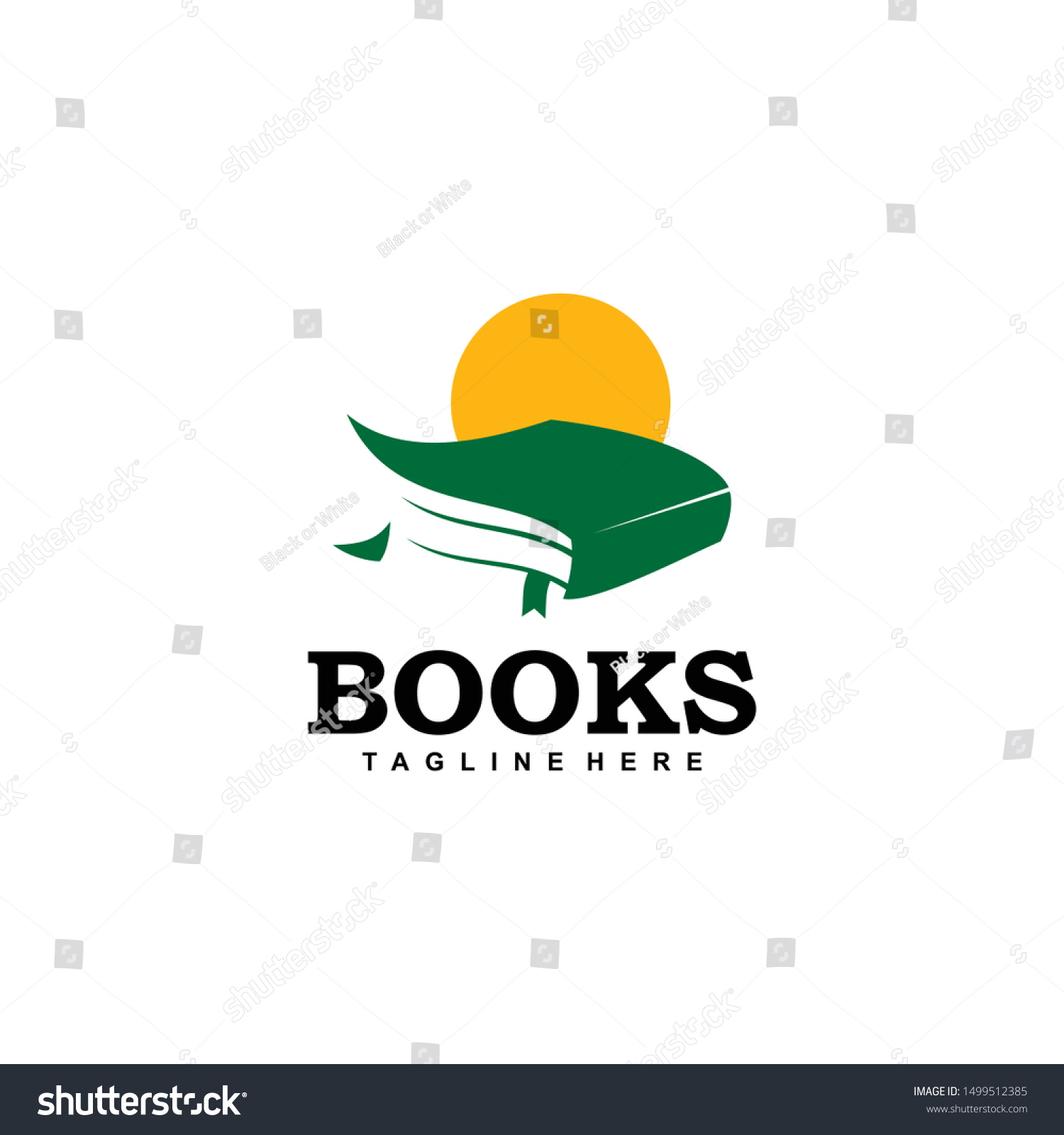 Book Logo Design Vector Template Stock Vector (Royalty Free) 1499512385 ...