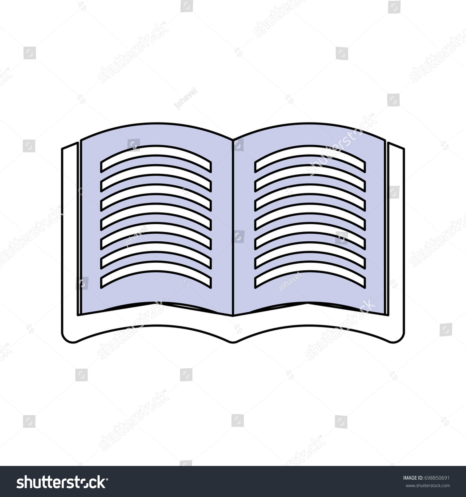 Book Open Symbol Stock Vector (Royalty Free) 698850691 | Shutterstock