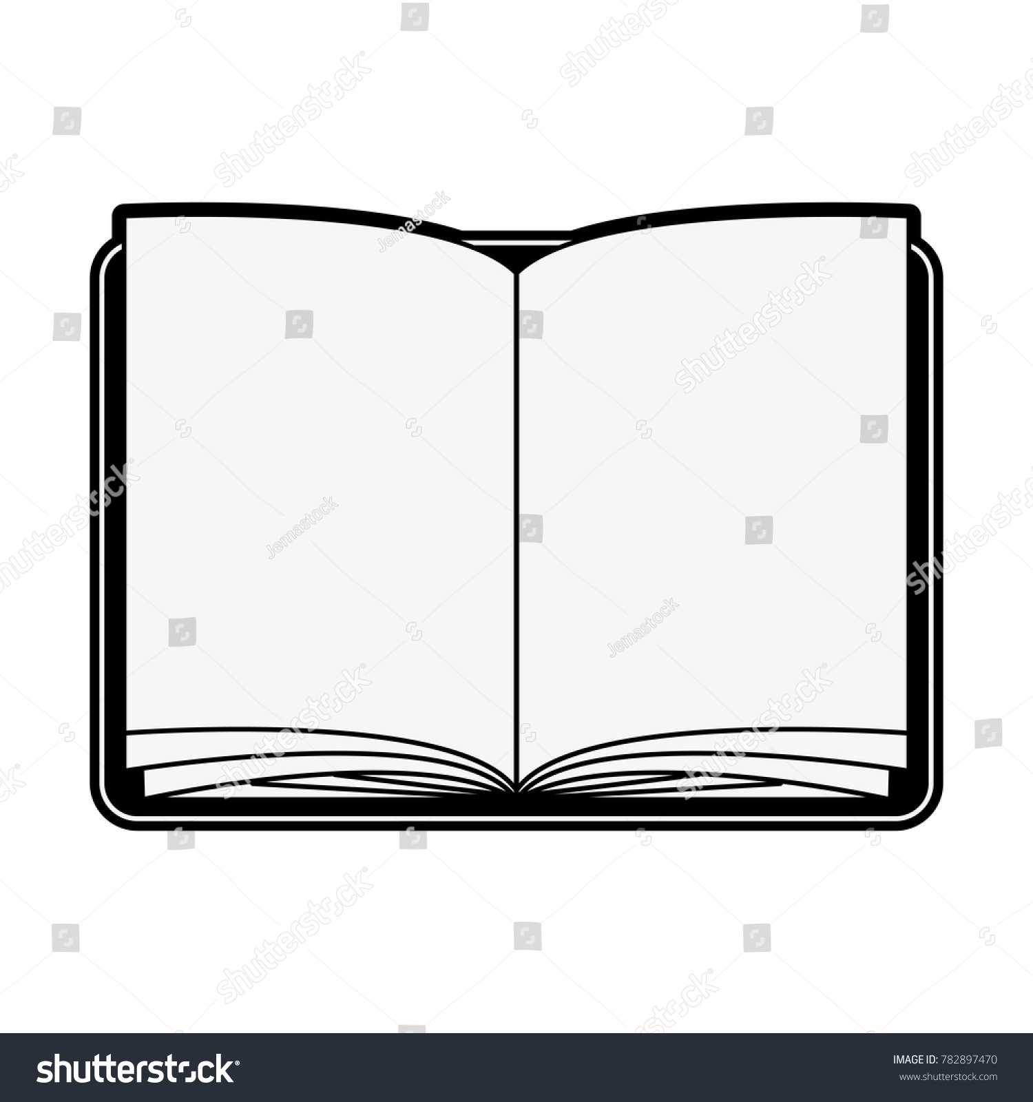 Book Open Symbol Stock Vector (Royalty Free) 782897470 | Shutterstock