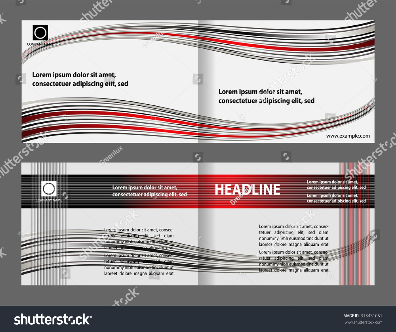 Booklet Template Design Catalog Brochure Folder Stock Vector (Royalty ...
