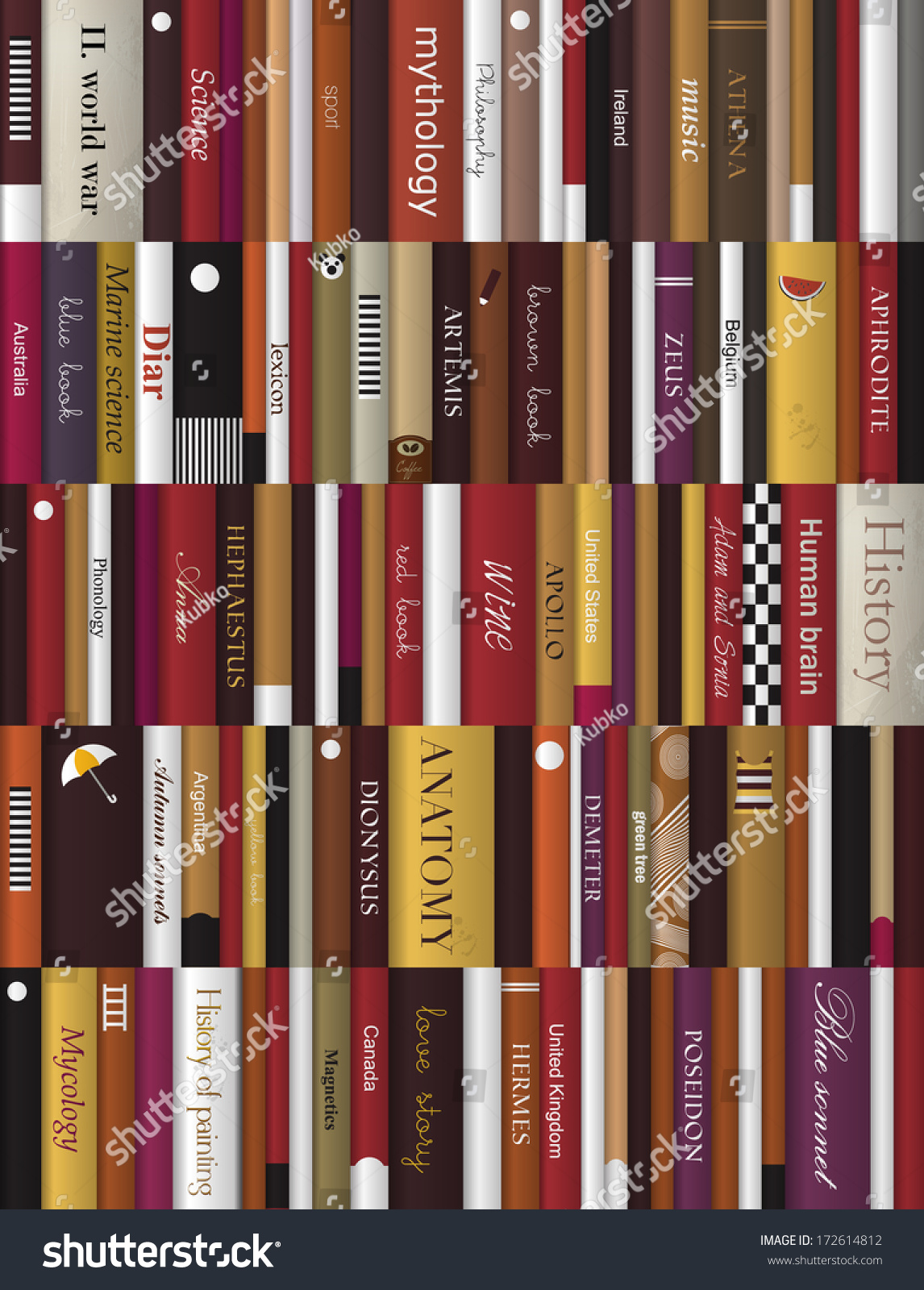 Books Background Realistic Vector Illustration: vector de stock (libre ...