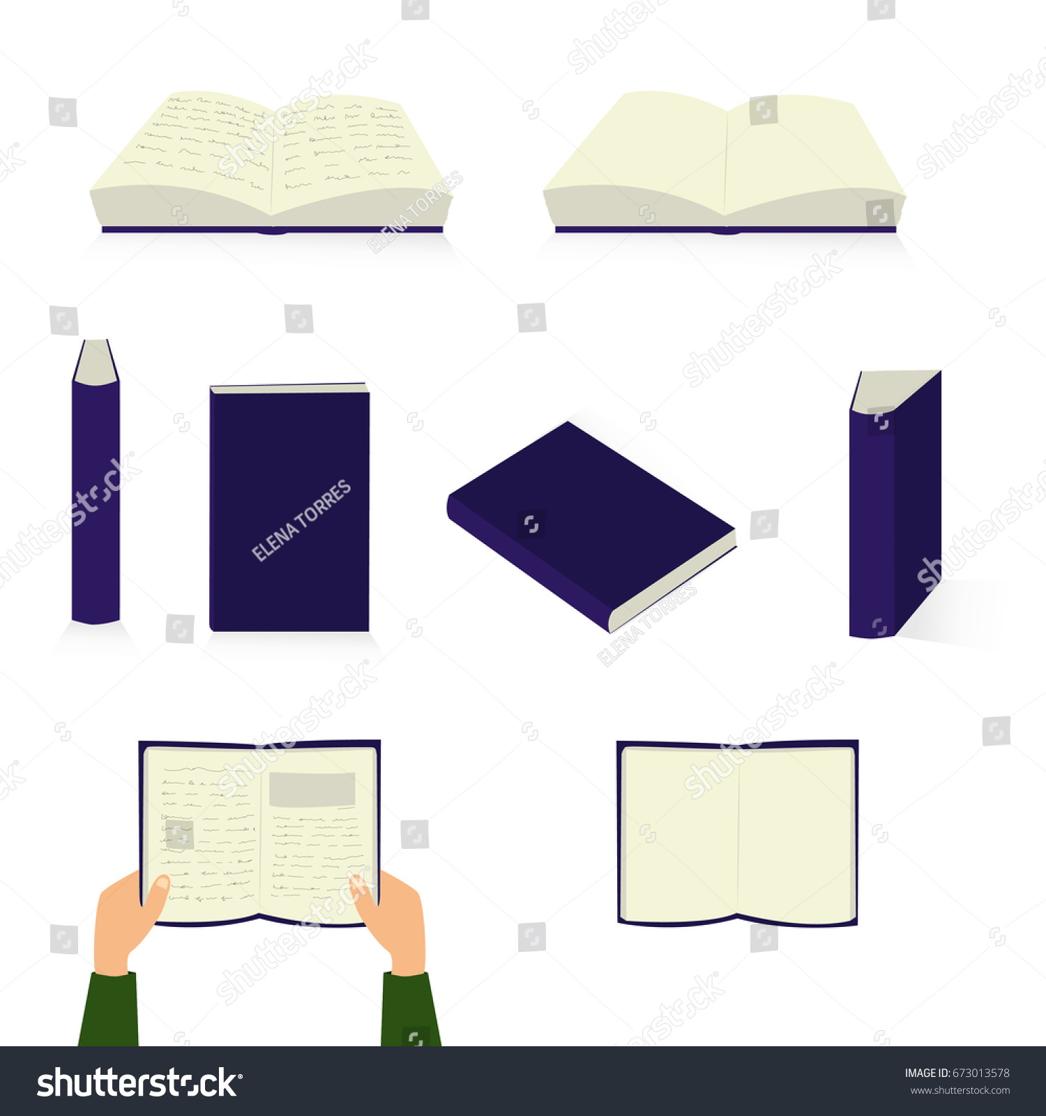 Books Different Versions Vector Illustration Stock Vector (Royalty Free ...