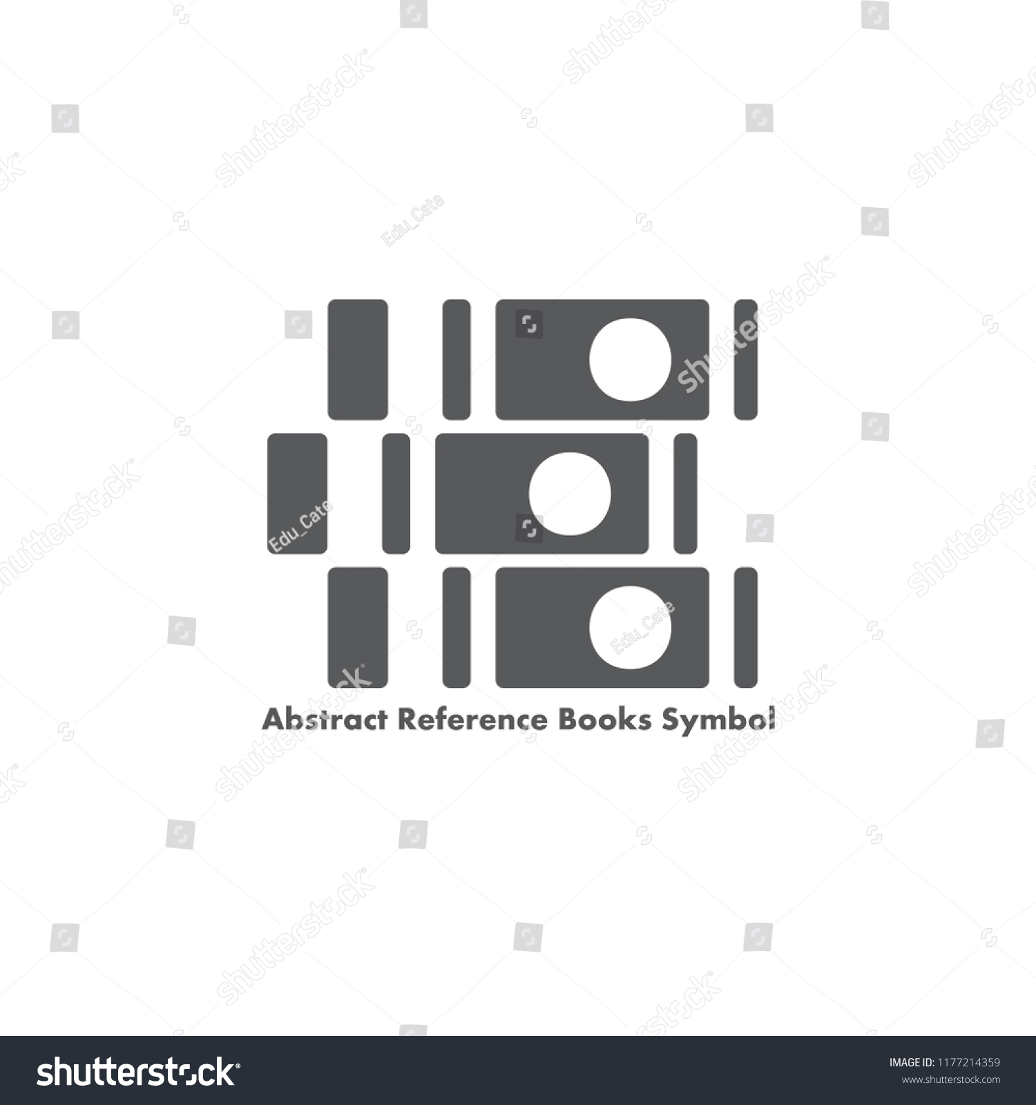 Books Reference Symbol Logo Vector Stock Vector (Royalty Free) 1177214359