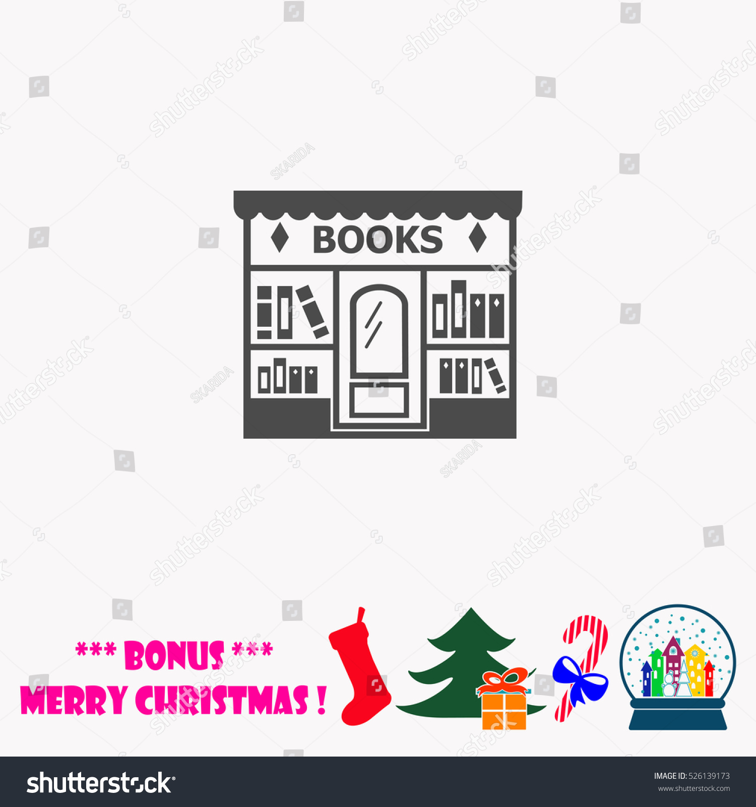 Bookstore Vector Illustration Stock Vector (Royalty Free) 526139173 ...