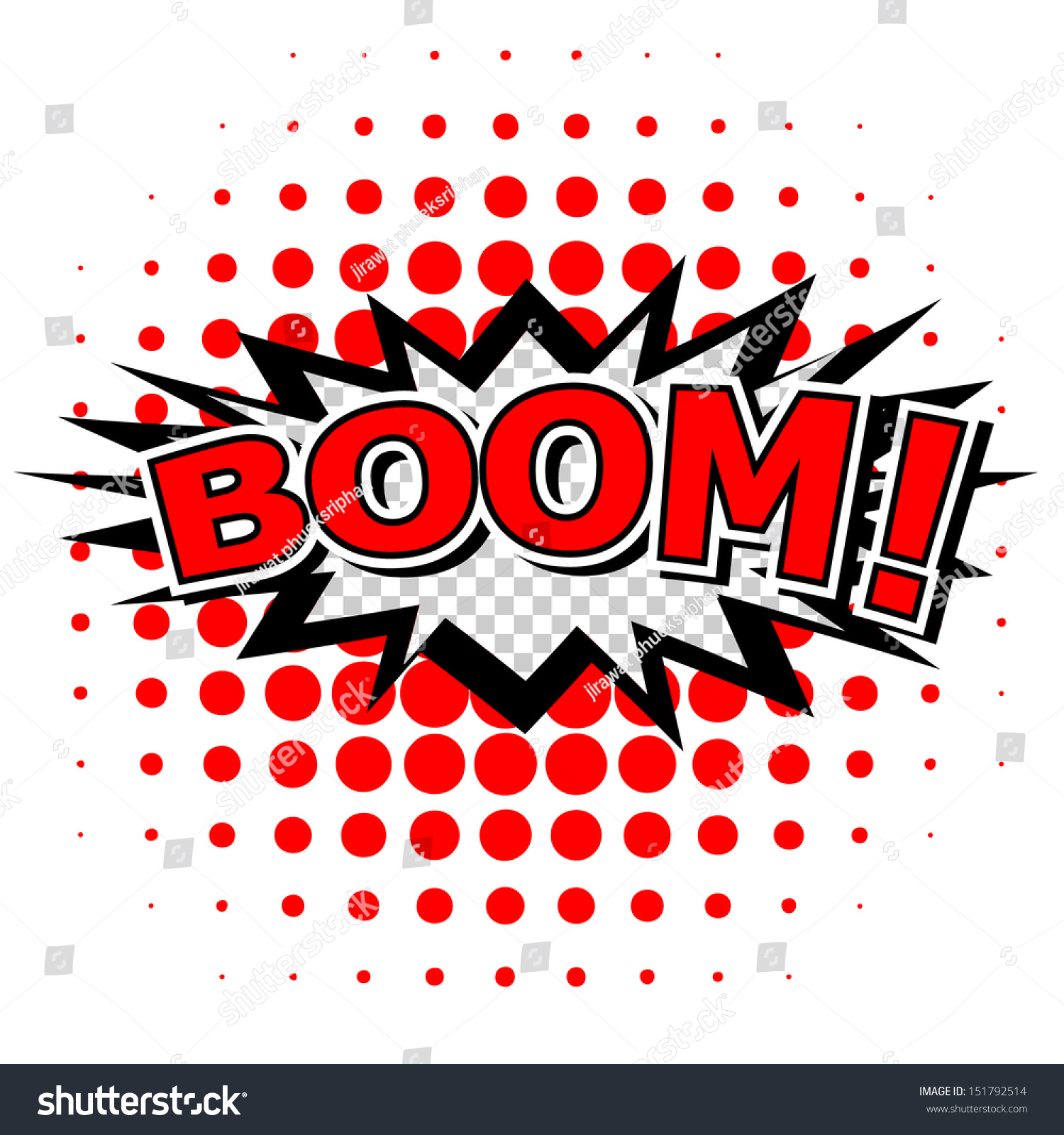 Boom! - Comic Speech Bubble, Cartoon Stock Vector Illustration ...