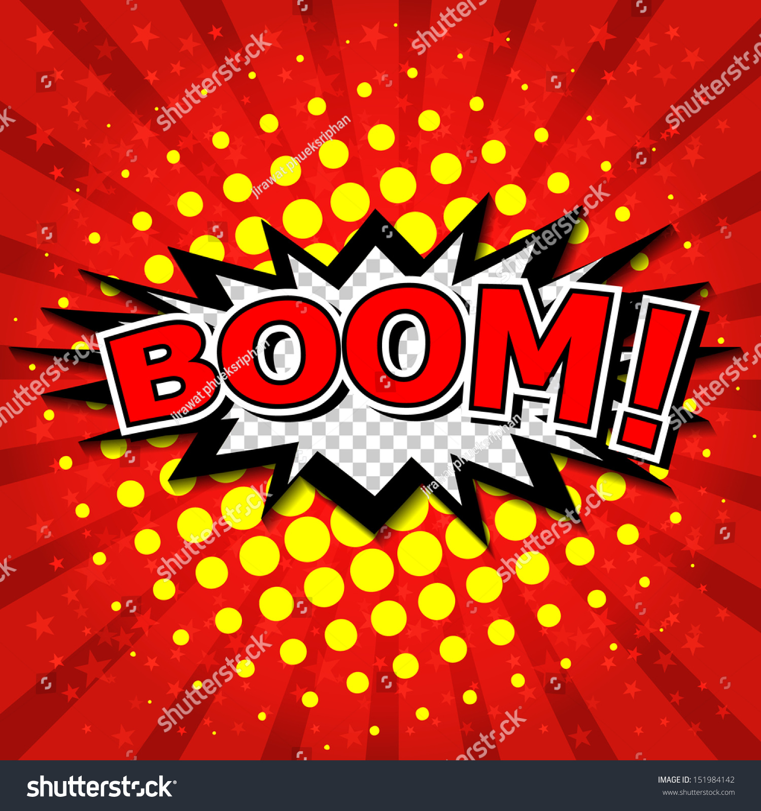 Boom Comic Speech Bubble Cartoon Stock Vector 151984142 - Shutterstock