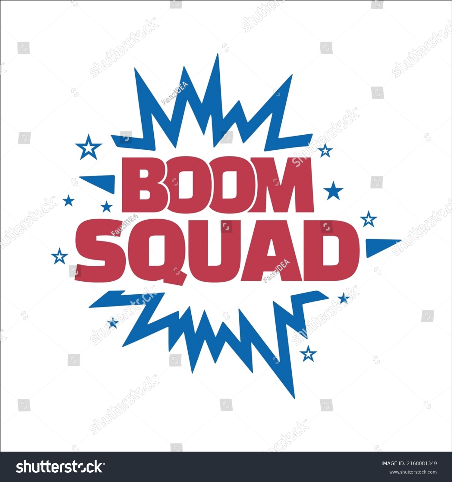Boom Squad Eps Squad Design Stock Vector (Royalty Free) 2168081349 ...