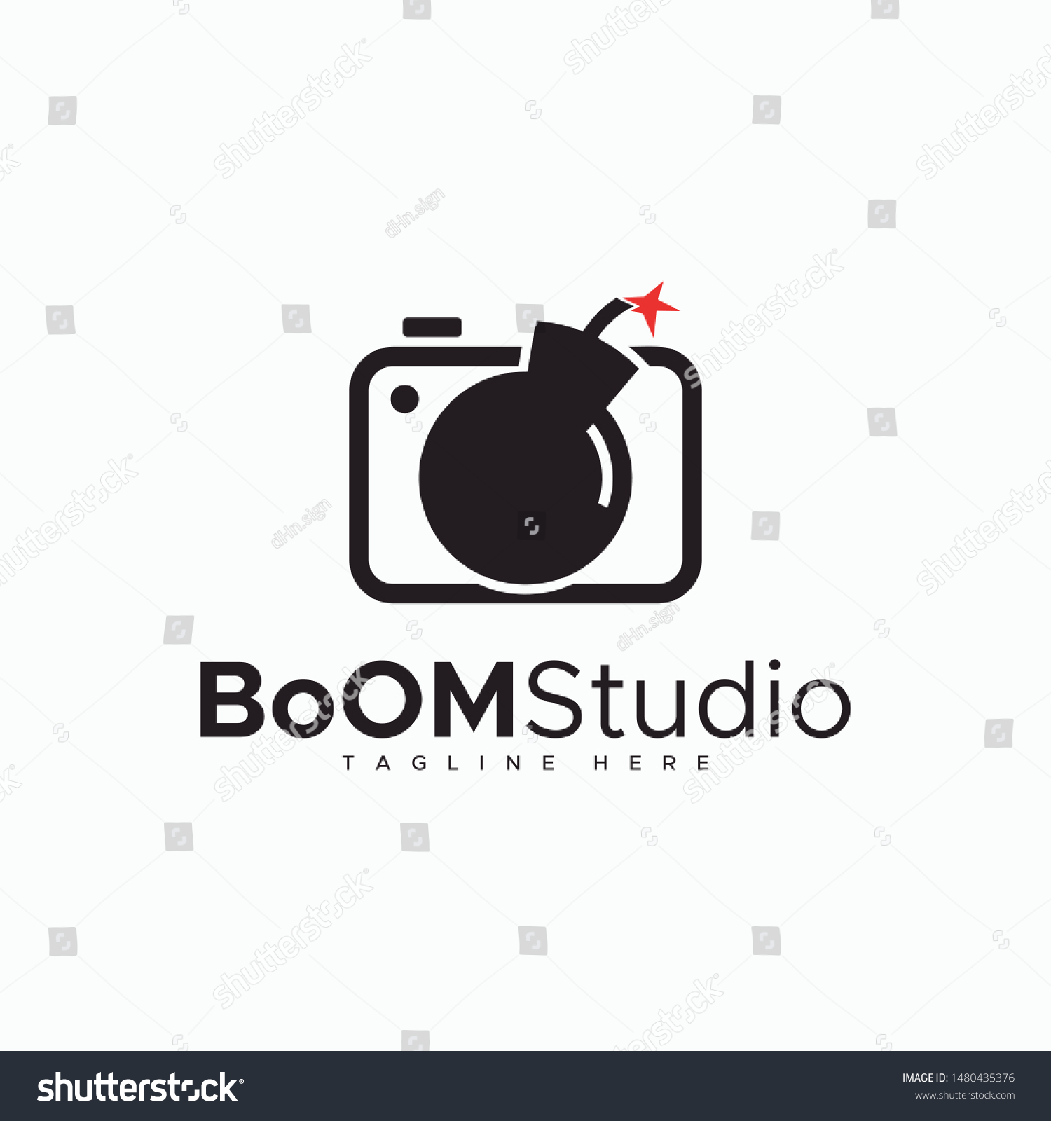 Boom Studio Logo Design Unique Stock Vector (Royalty Free) 1480435376
