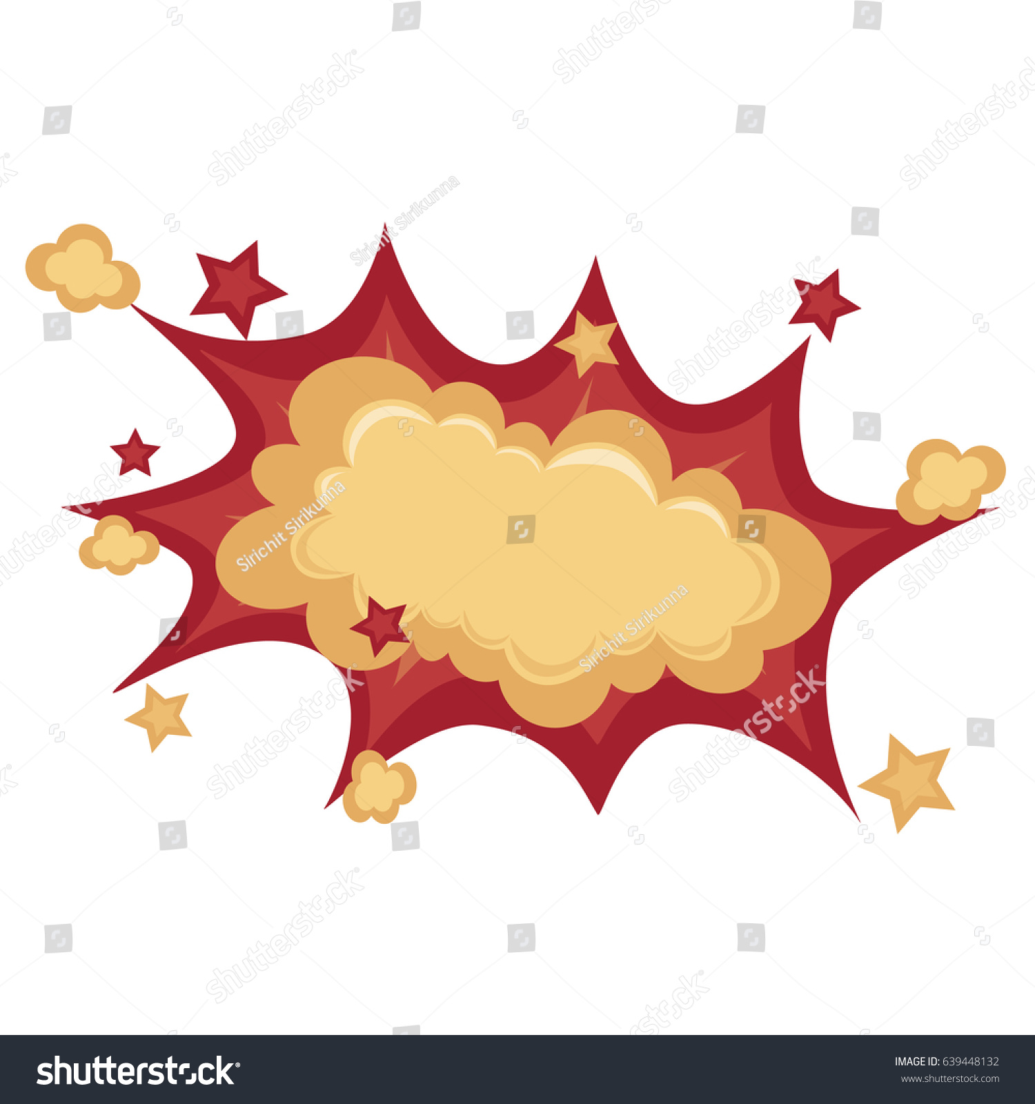 Boom Vector Illustration Stock Vector (Royalty Free) 639448132