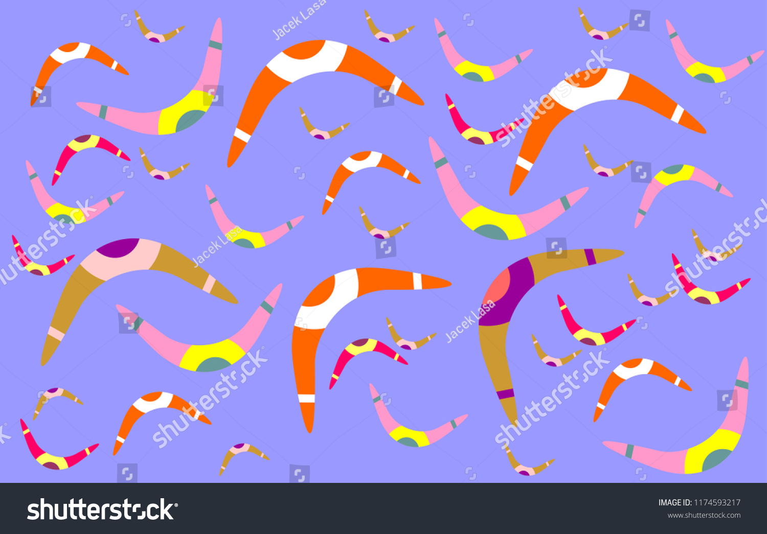 Boomerang Background Vector Eps 10 Stock Vector (Royalty Free ...