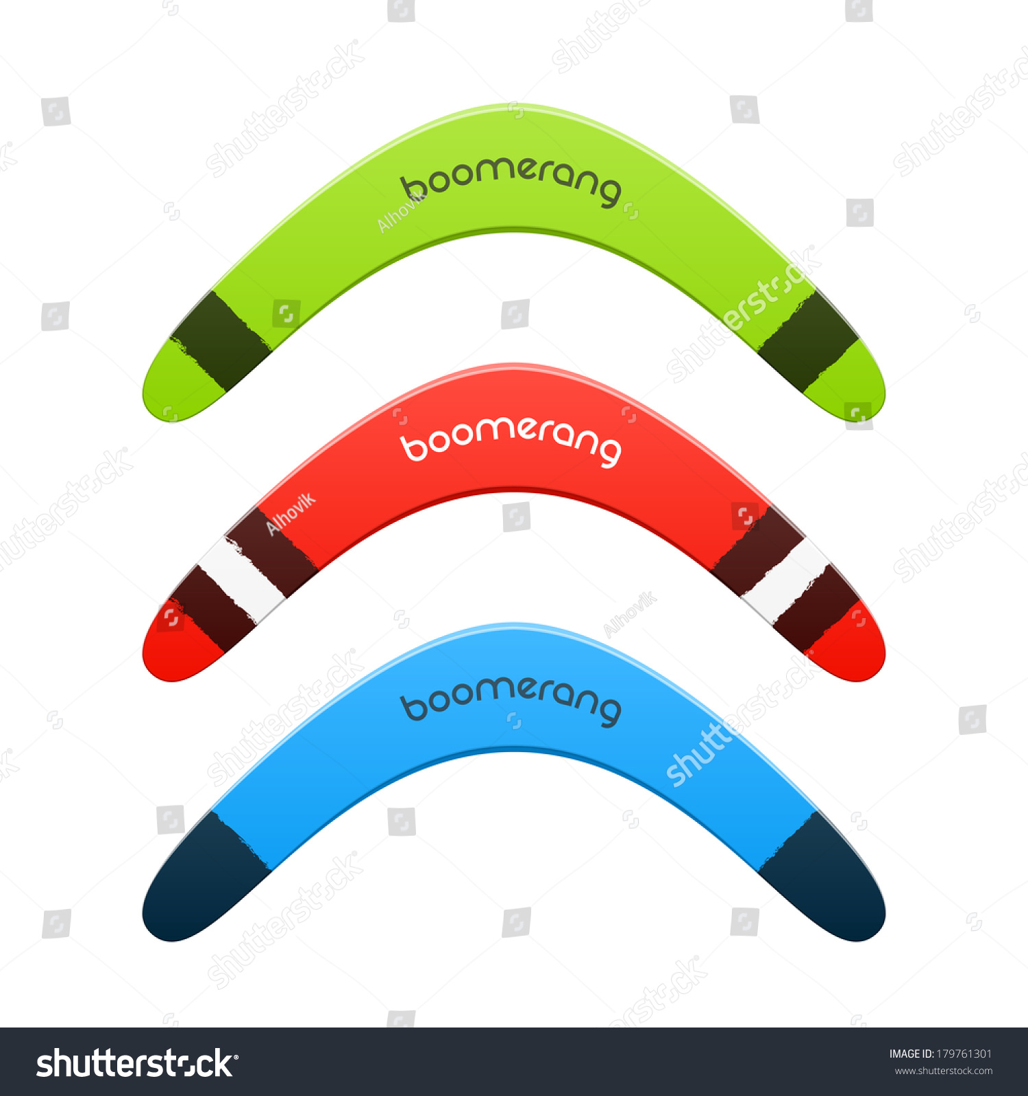 Boomerang. Vector. - 179761301 : Shutterstock