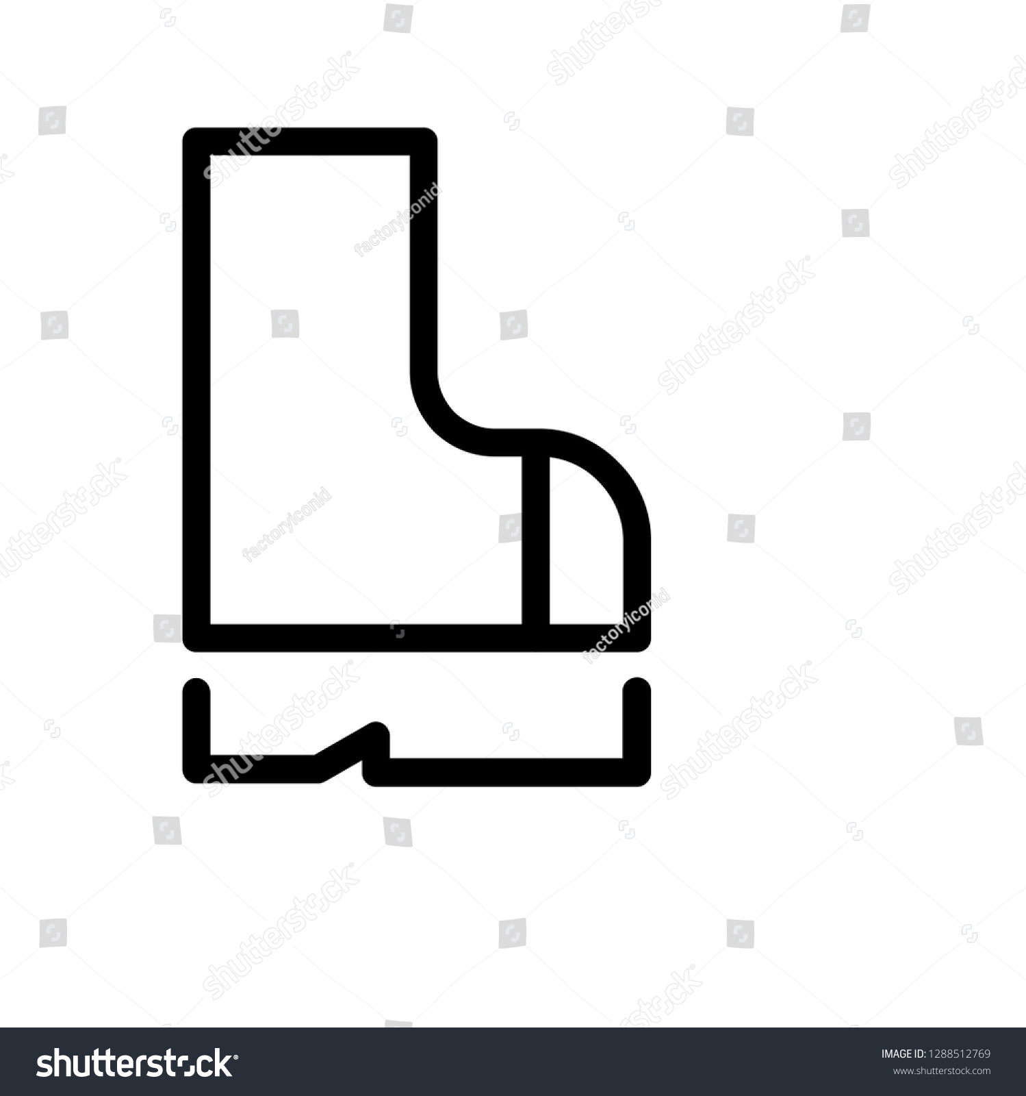 Boot Outline Vector Isolated Illustration Editable: vector de stock ...