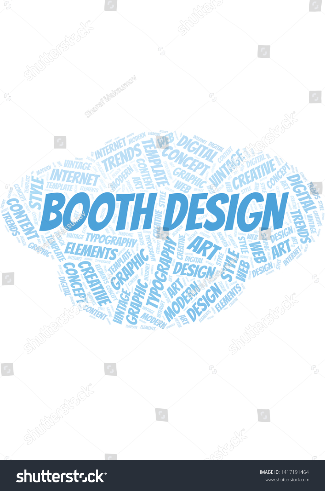 Booth Design Word Cloud Wordcloud Made: เวกเตอร์สต็อก (ปลอดค่าลิขสิทธิ์ ...
