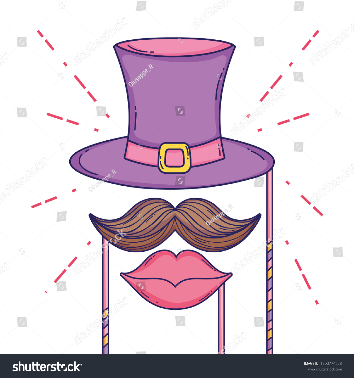 Booth Props Cartoons Stock Vector (Royalty Free) 1200774523 | Shutterstock