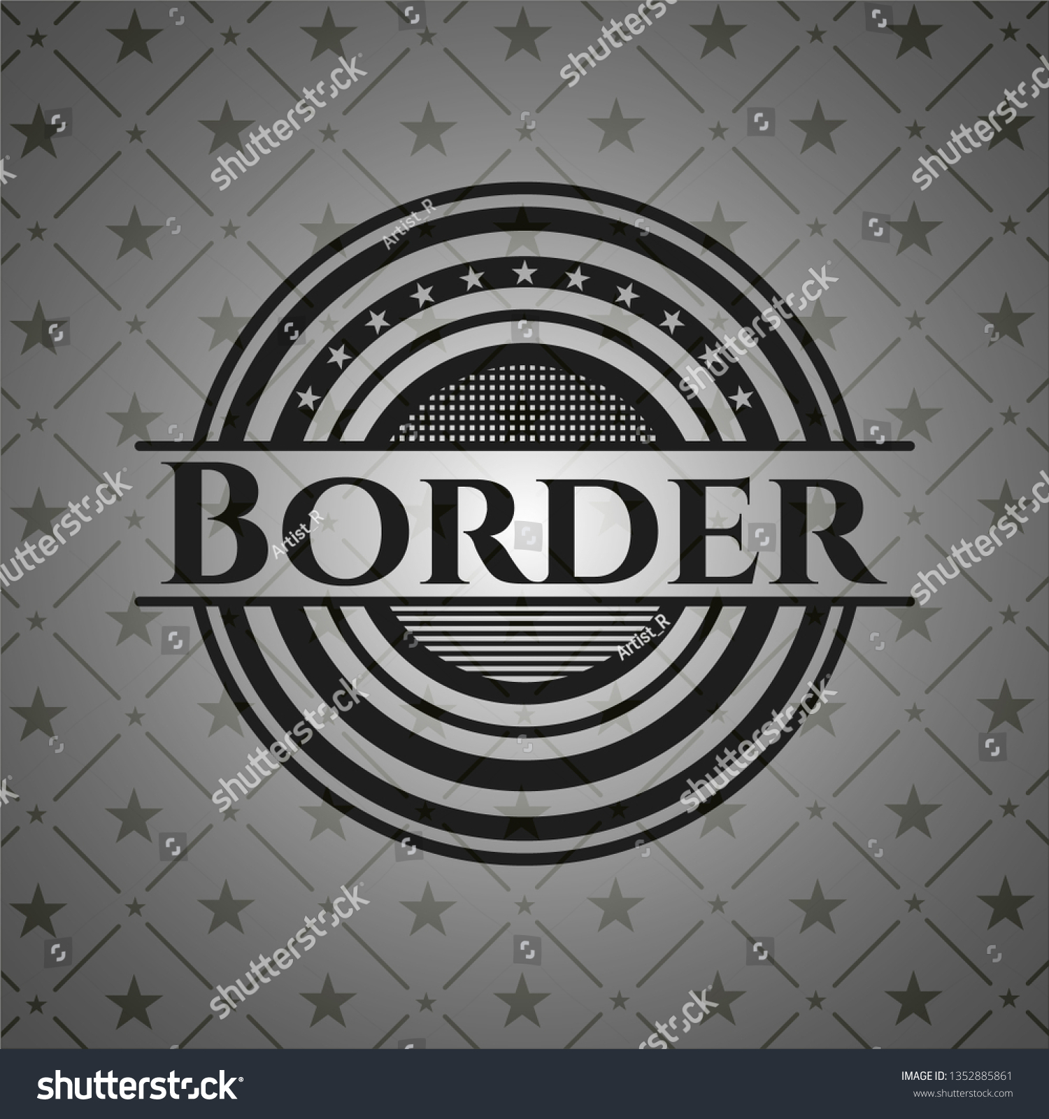 Border Black Badge Stock Vector (Royalty Free) 1352885861 | Shutterstock