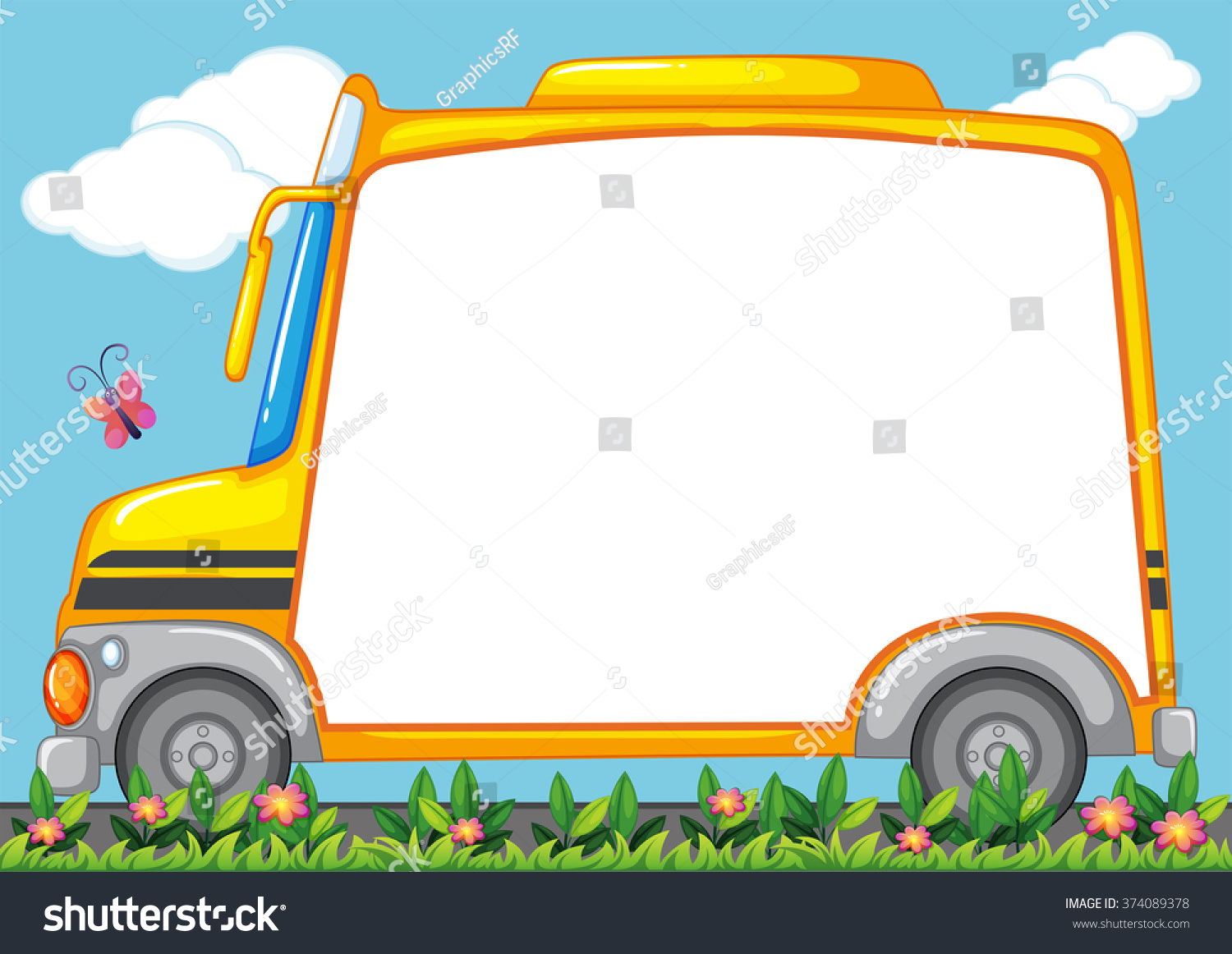 5,389 Bus border Images, Stock Photos & Vectors | Shutterstock