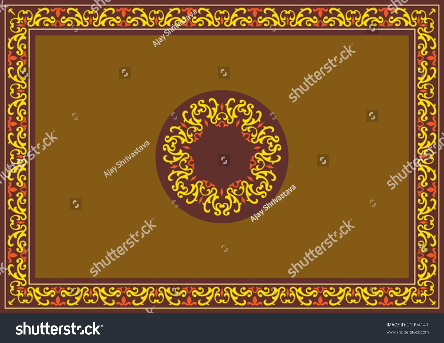 Border Frame Center Piece Design Stock Vector (Royalty Free) 21994141 ...