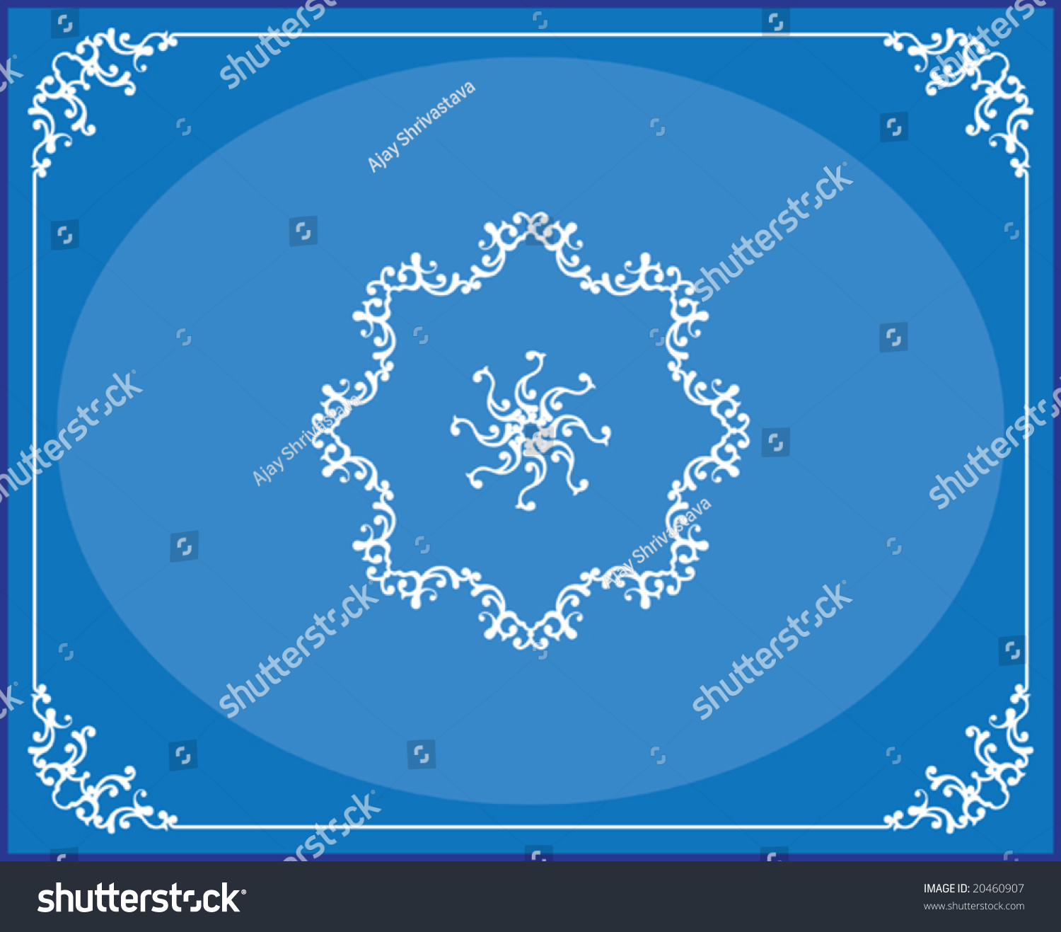 Border Frame Center Piece Designs Various Stock Vector (Royalty Free ...