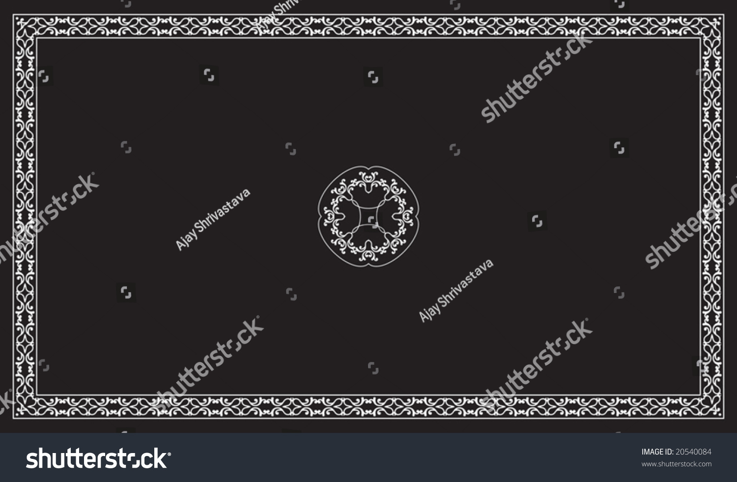 Border Frame Center Piece Designs Various: vetor stock (livre de ...