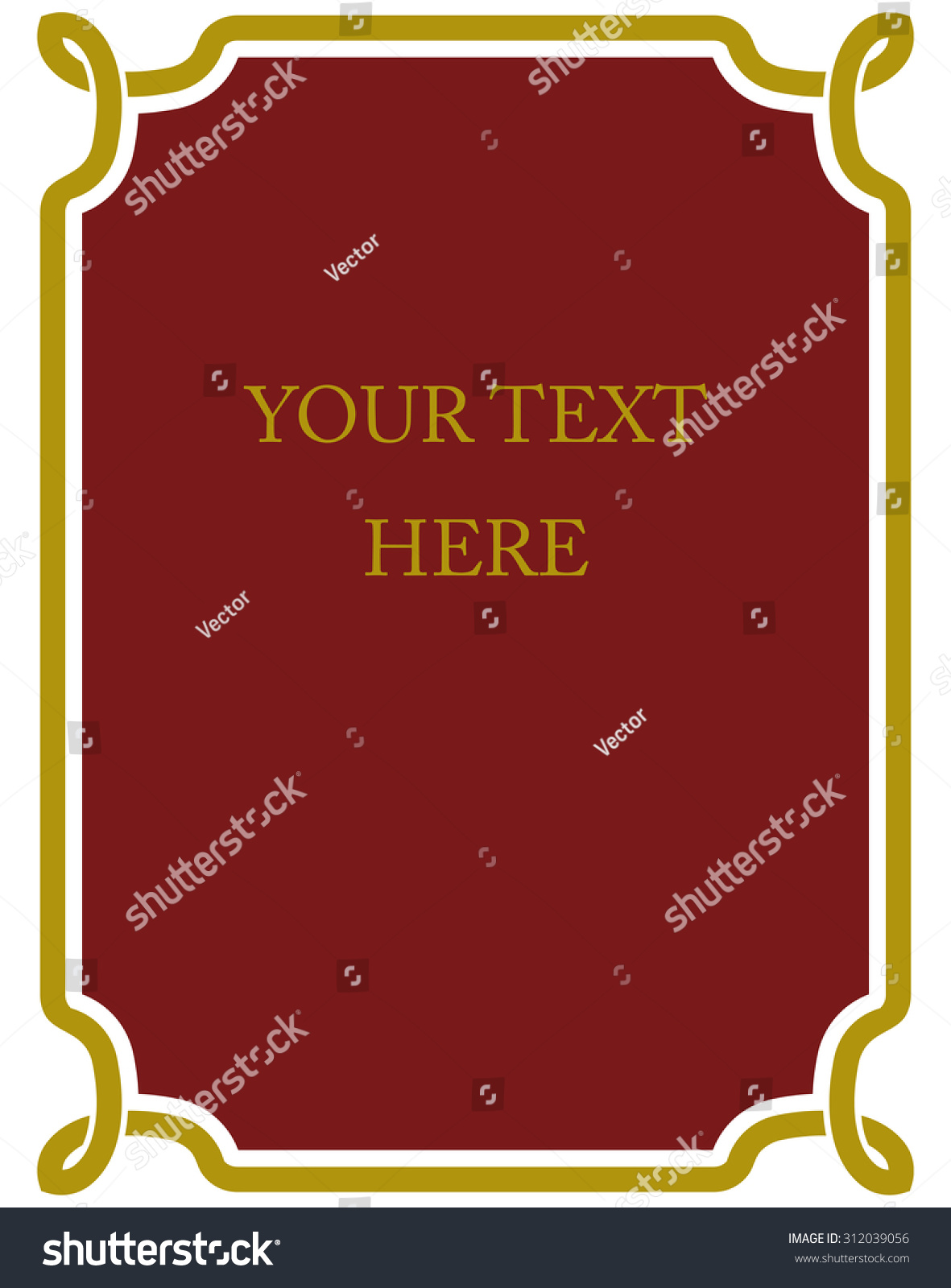 Border Frame Deco Plaque Vector Art Stock Vector (Royalty Free ...