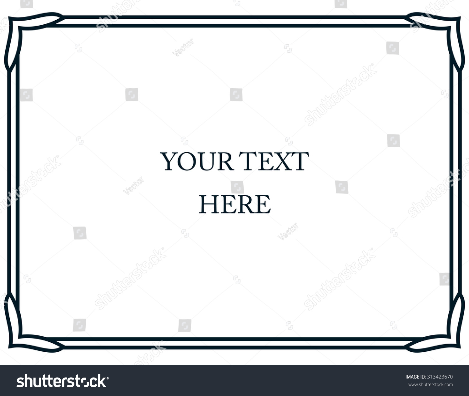 Border Frame Deco Plaque Vector Art: เวกเตอร์สต็อก (ปลอดค่าลิขสิทธิ์ ...