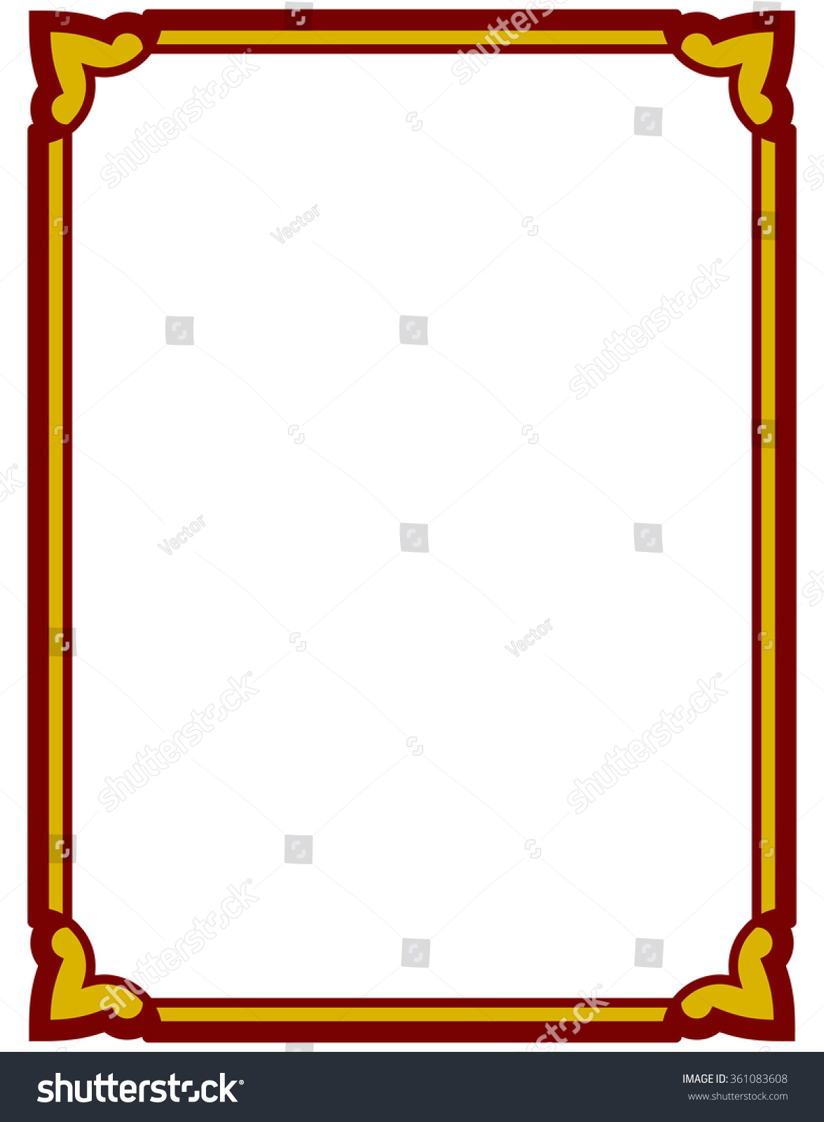 Border Frame Deco Plaque Vector Art Stock Vector (Royalty Free ...
