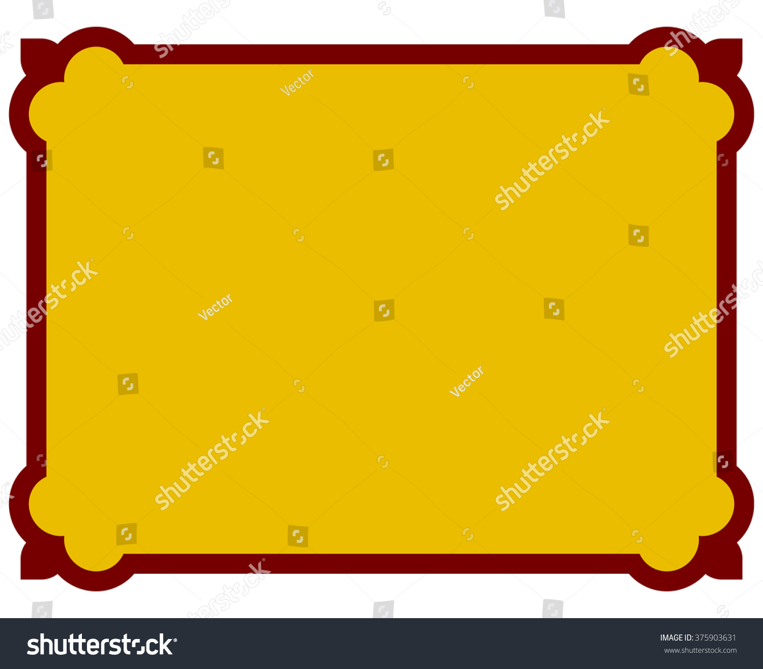 Border Frame Deco Plaque Vector Art Stock Vector (Royalty Free ...