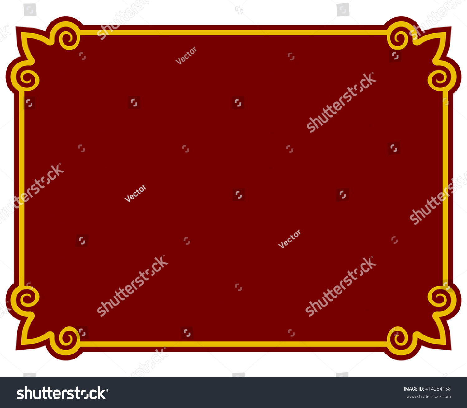 Border Frame Deco Plaque Vector Art Stock Vector (Royalty Free ...
