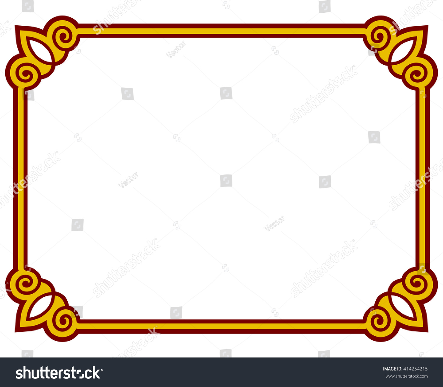 Border Frame Deco Plaque Vector Art Stock Vector (Royalty Free ...