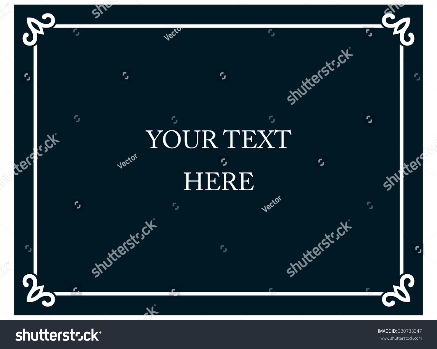 Vektor Stok Border Frame Deco Vertical Vector Art (Tanpa Royalti ...