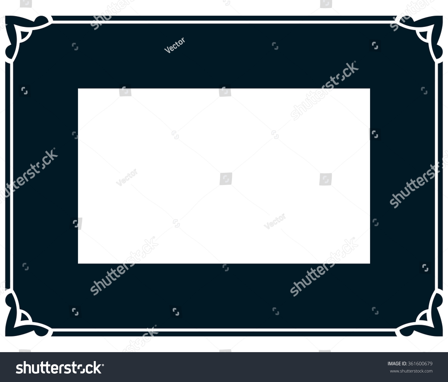 Border Frame Molding Line Deco Vector: เวกเตอร์สต็อก (ปลอดค่าลิขสิทธิ์ ...