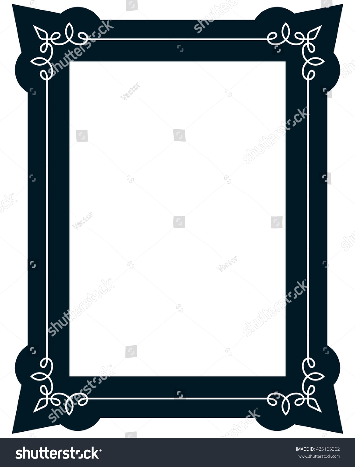 Border Frame Molding Line Deco Vector: Vector có sẵn (miễn phí bản ...