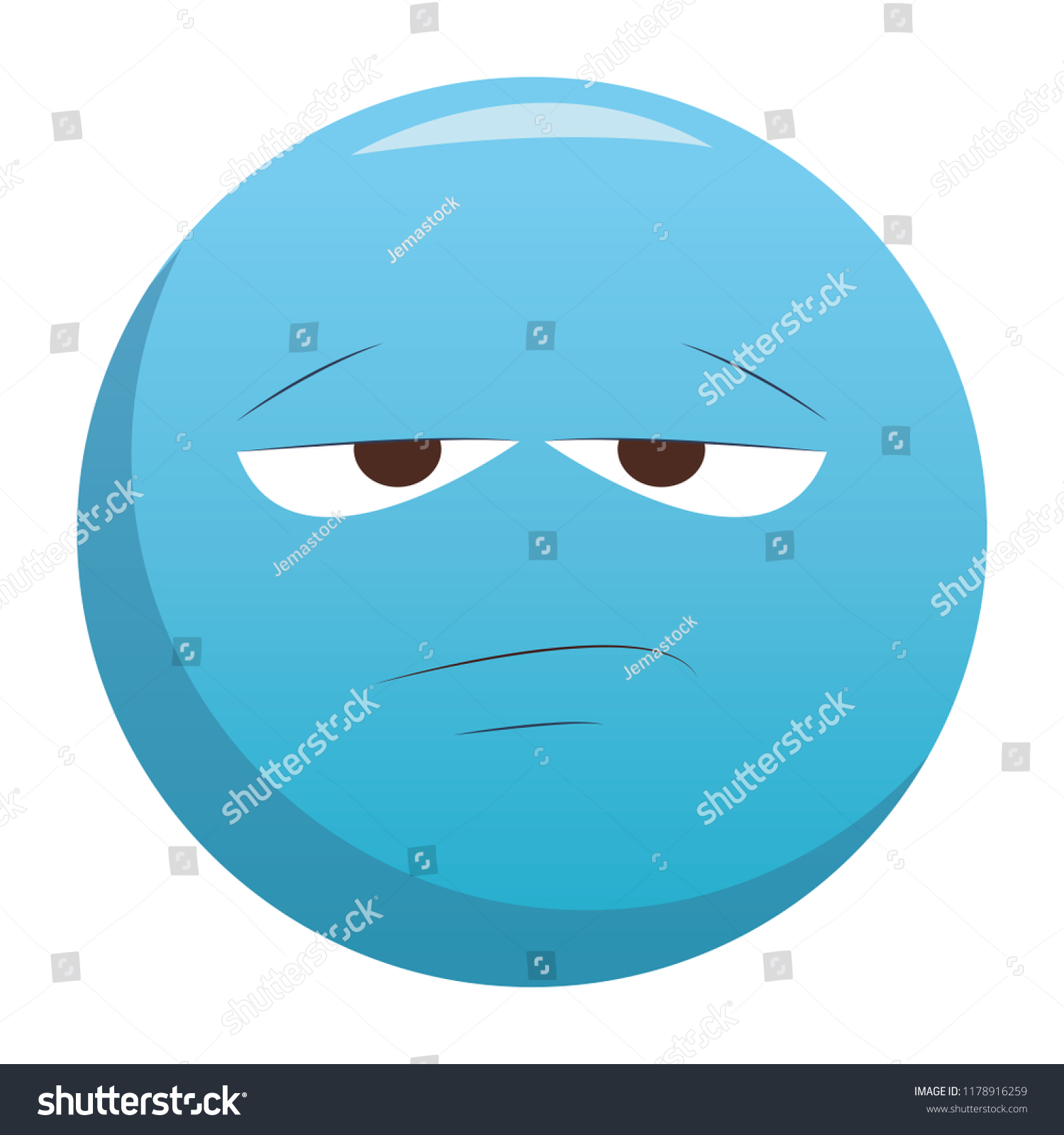 Bored Chat Emoticon Stock Vector (Royalty Free) 1178916259 | Shutterstock