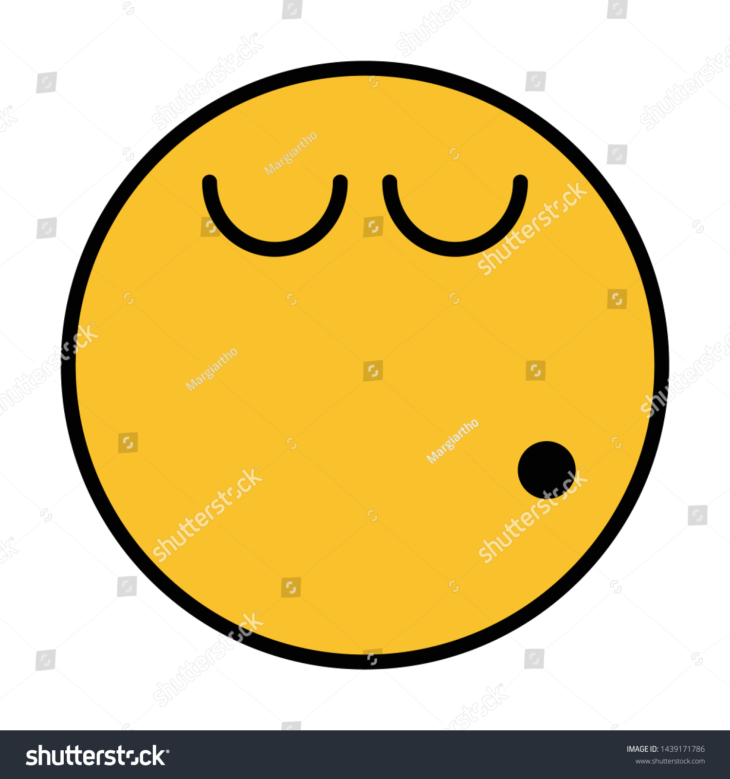 Bored Emoticon Flat Style Vector Stock Vector (Royalty Free) 1439171786 ...