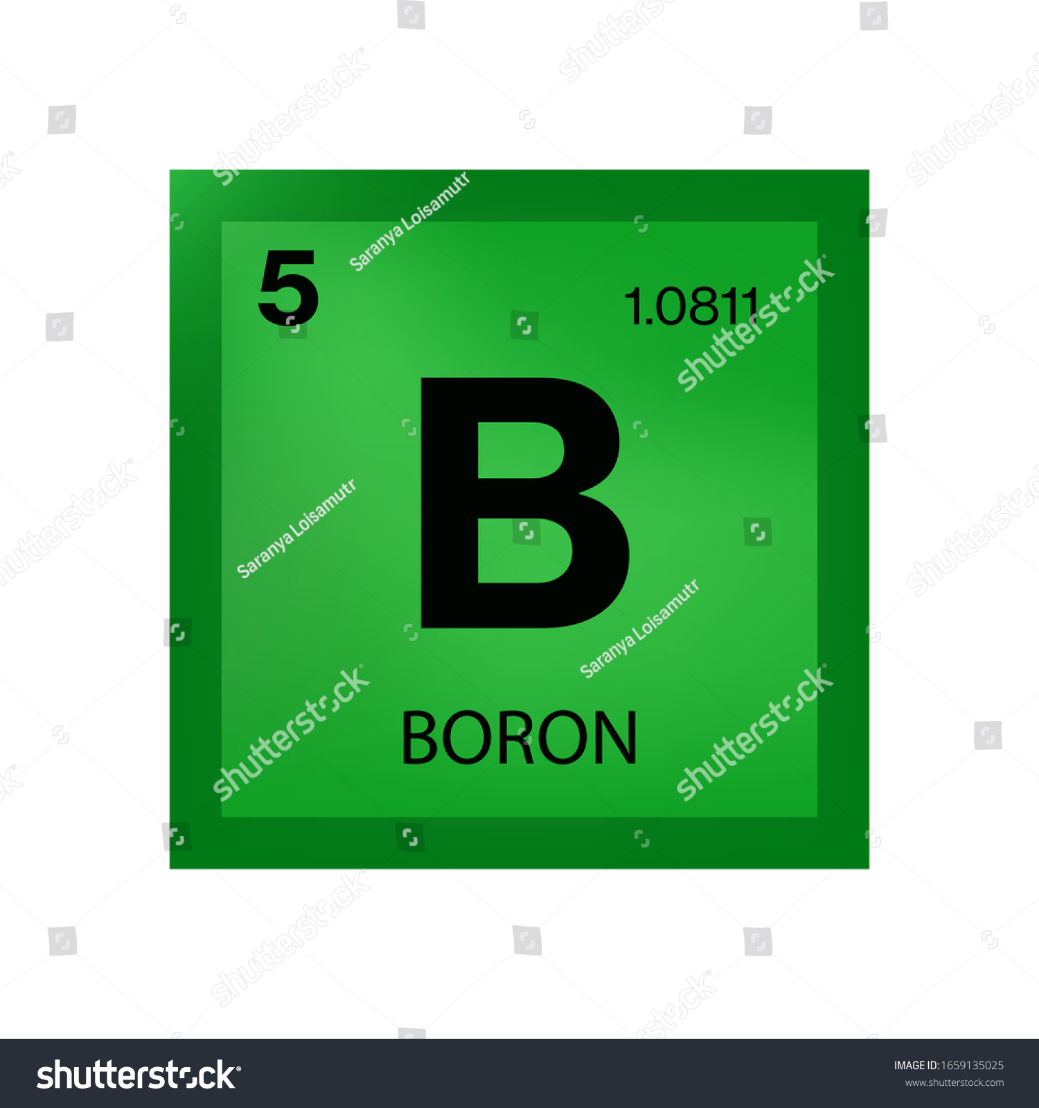 Boron Element Periodic Table: เวกเตอร์สต็อก (ปลอดค่าลิขสิทธิ์ ...