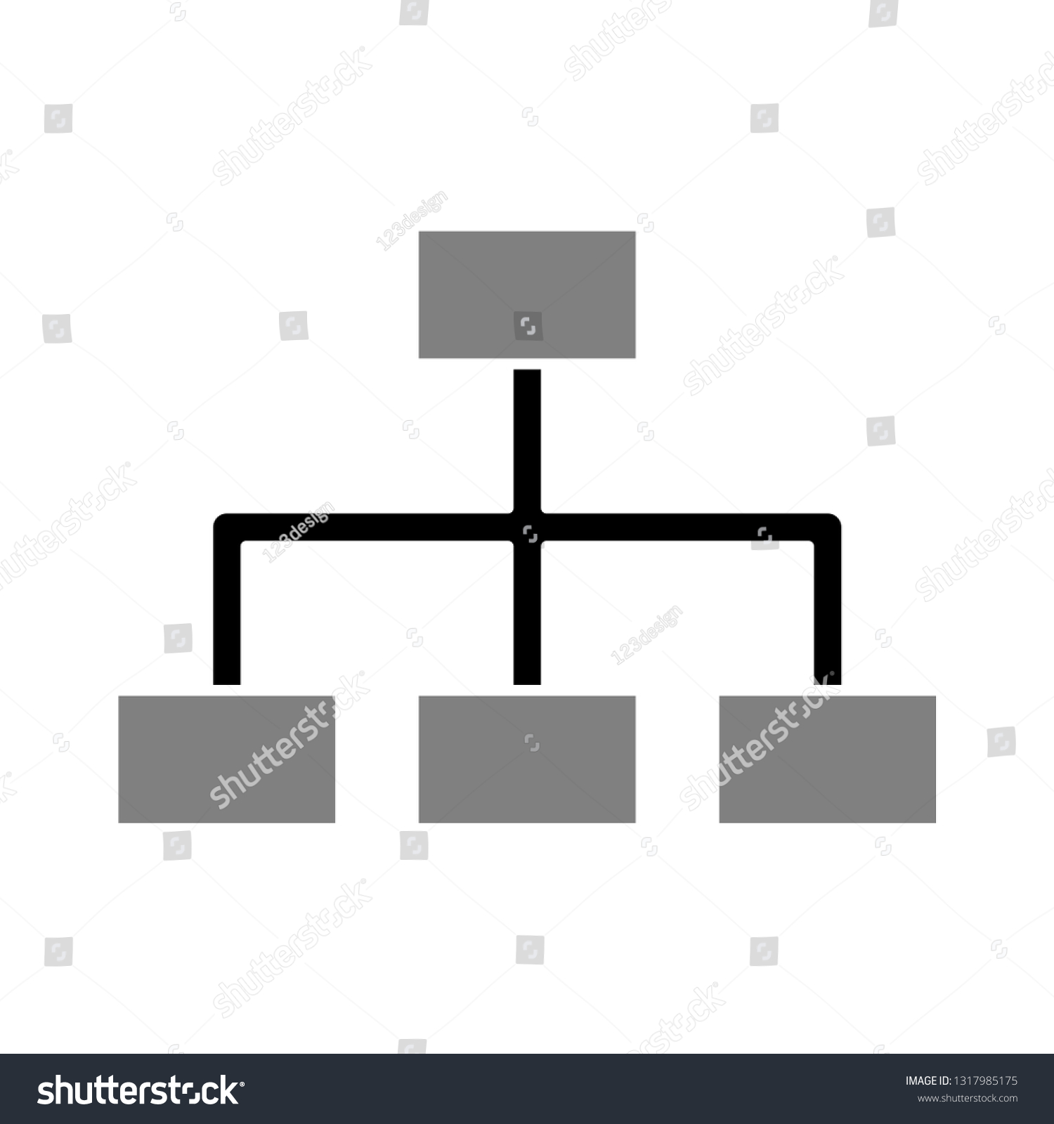 Boss Distribution Organization Chart Hierarchy Network: เวกเตอร์สต็อก ...