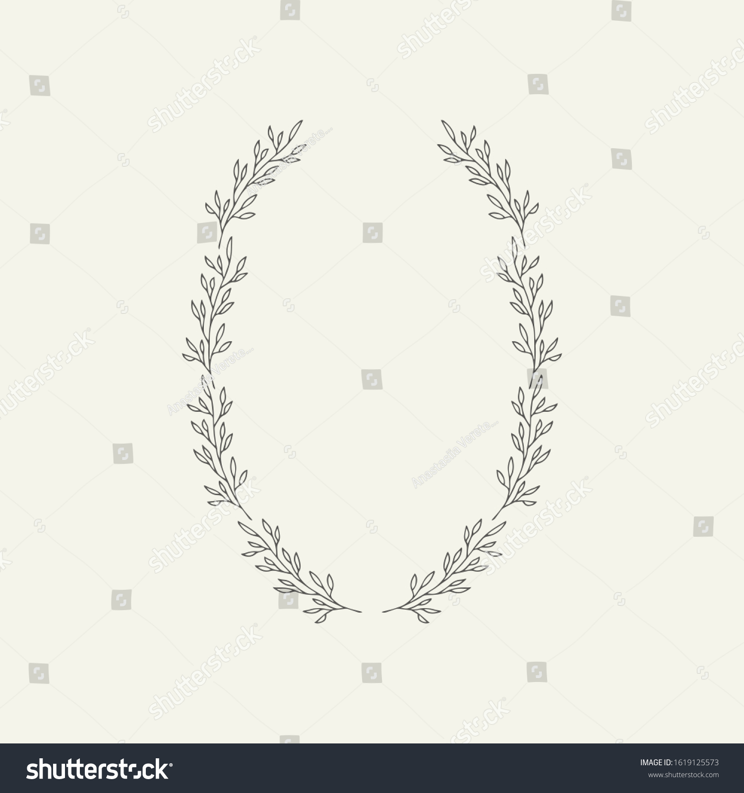 Botanical Border Illustration Vector Isolated Design Stock Vector ...