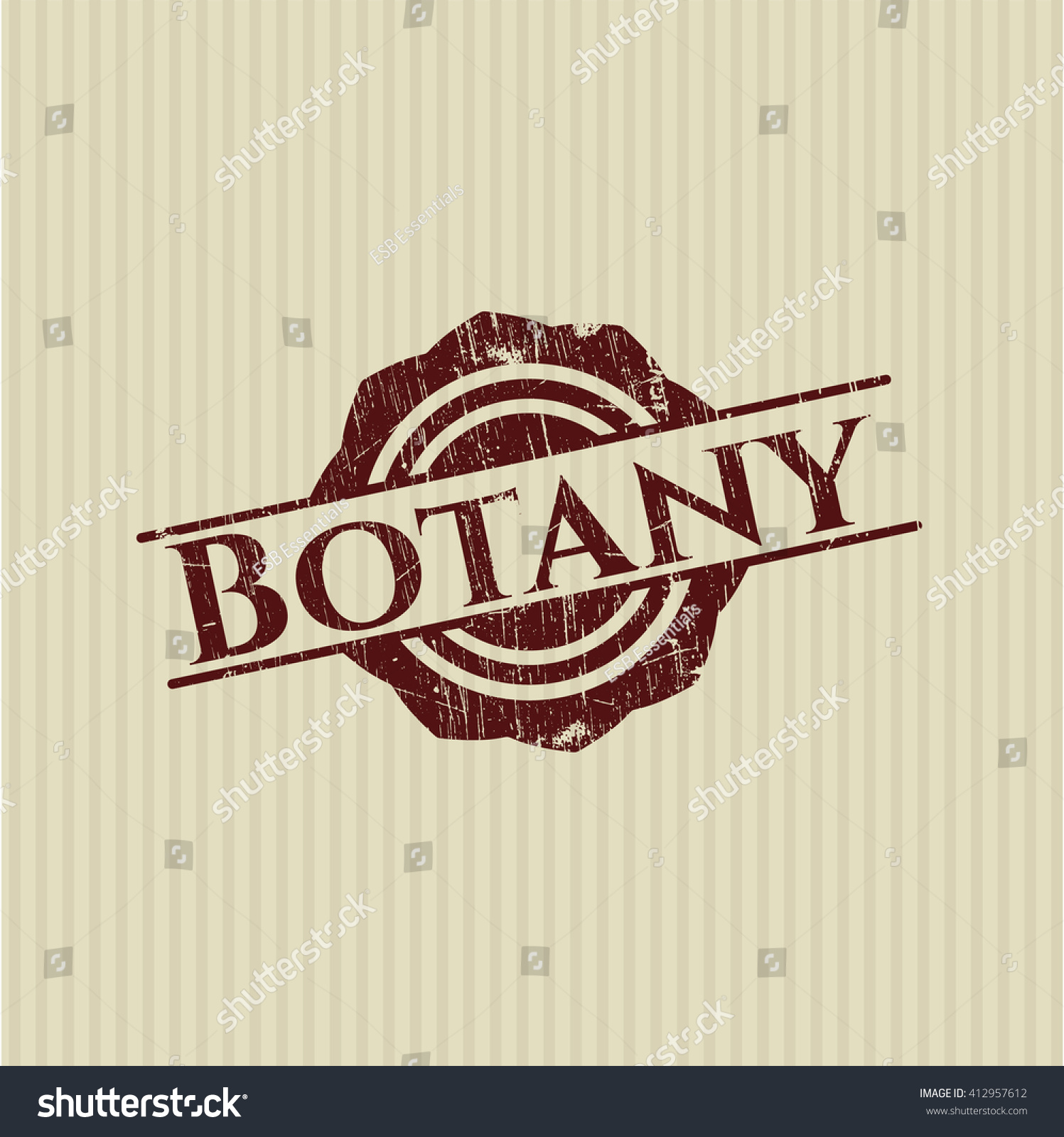 Botany Rubber Stamp Stock Vector (Royalty Free) 412957612 | Shutterstock