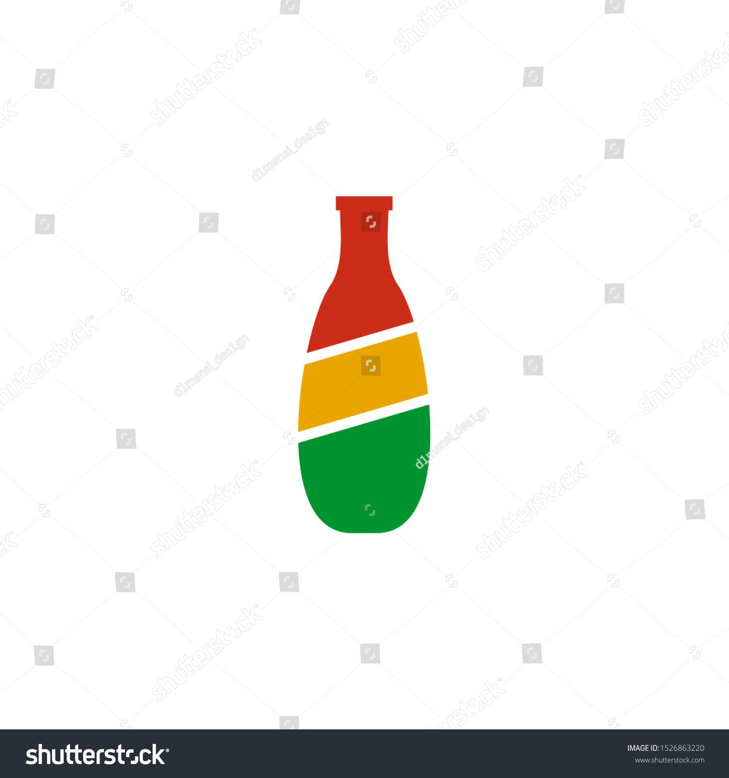 Bottle Logo Design Vector Template Stock Vector (Royalty Free ...